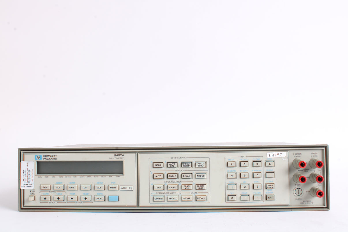 HP 3457A Multimeter, Agilent Digital DMM With Extended Resolution - No ...