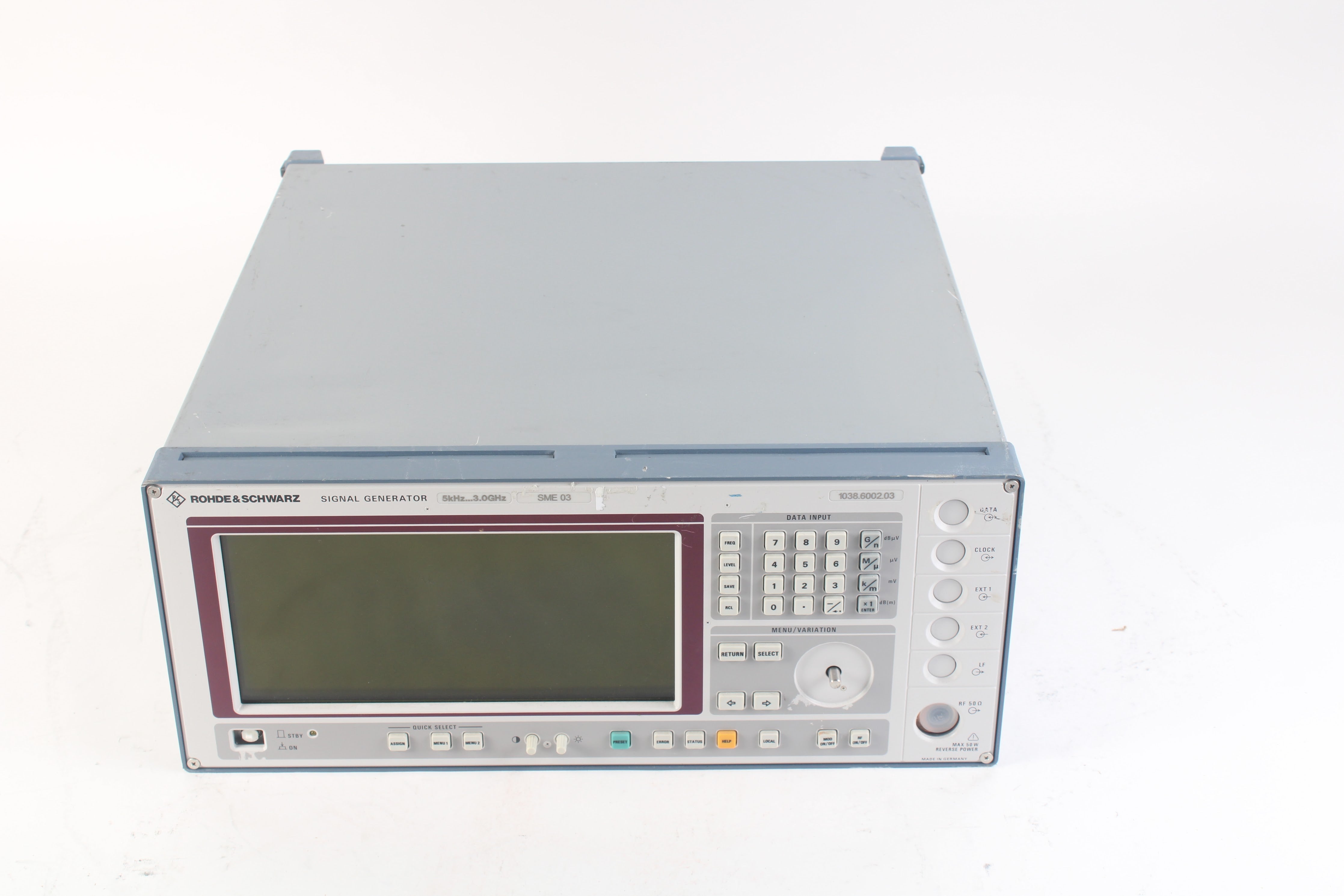 Rohde & Schwarz SME 03 5kHz-3.0Ghz Signal Generator Missing Power Butt ...