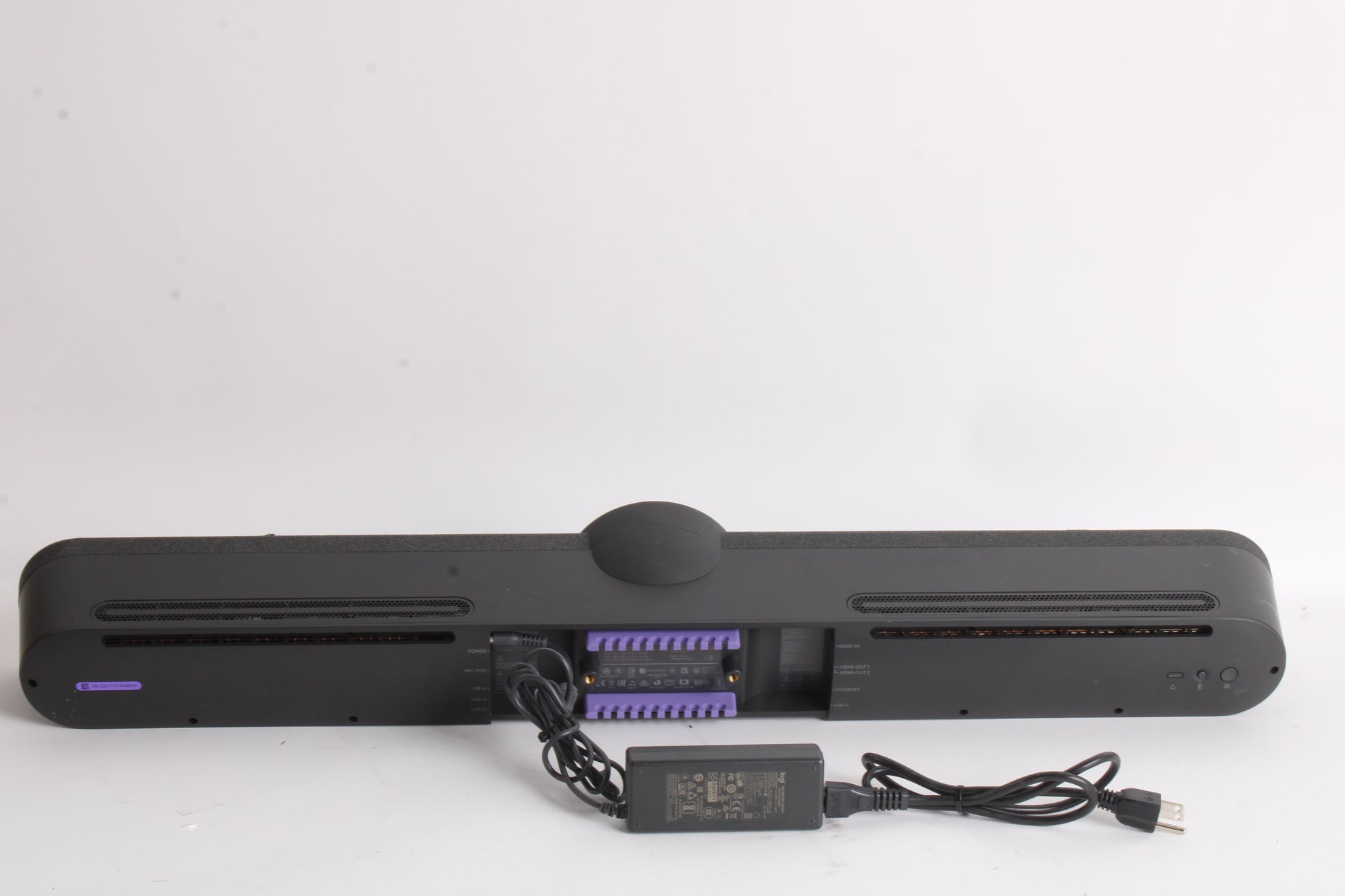 Logitech VR00019 Rally Bar Camera and Speakerphone With Power Supply ...