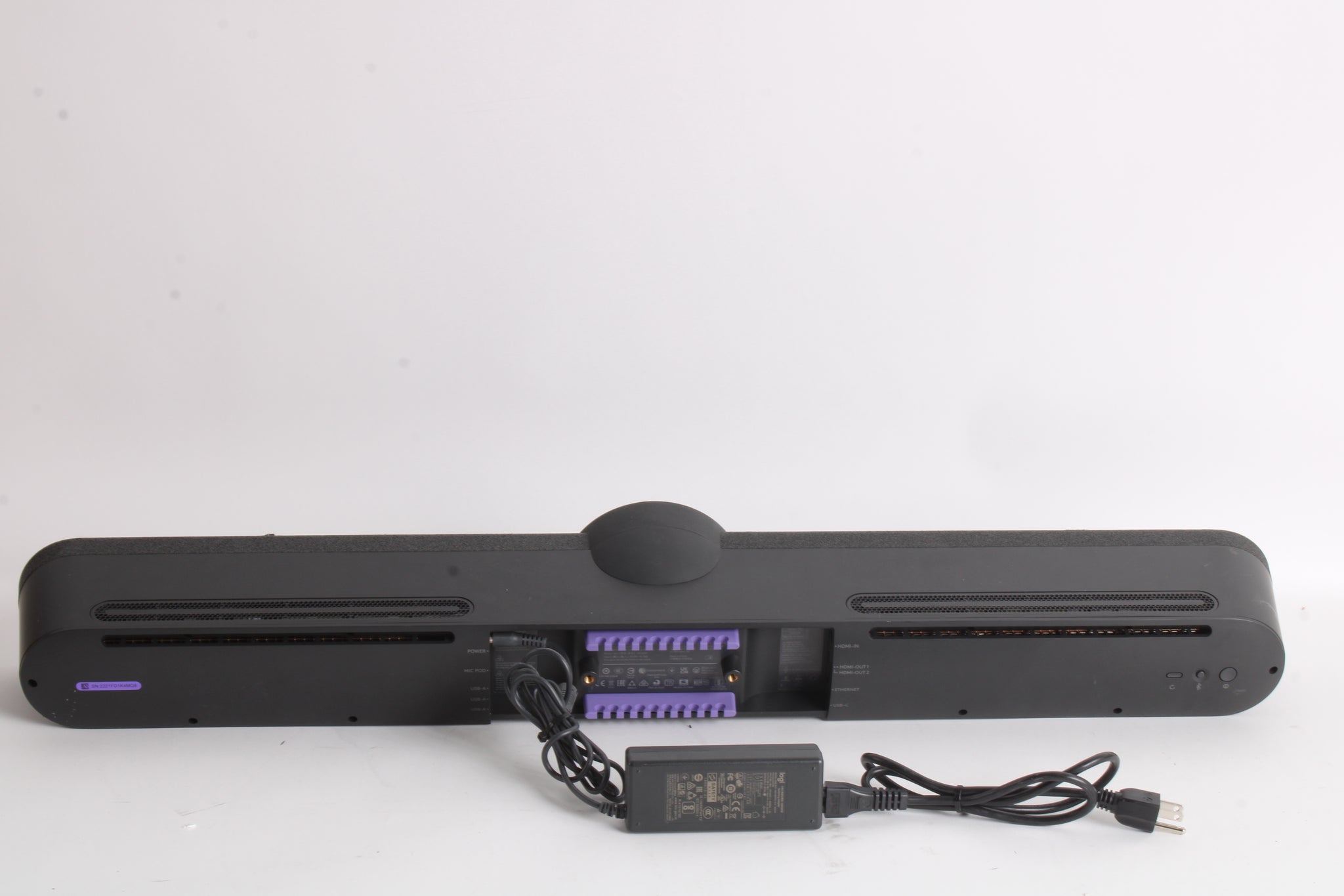 Logitech VR00019 Rally Bar Camera and Speakerphone With Power Supply ...