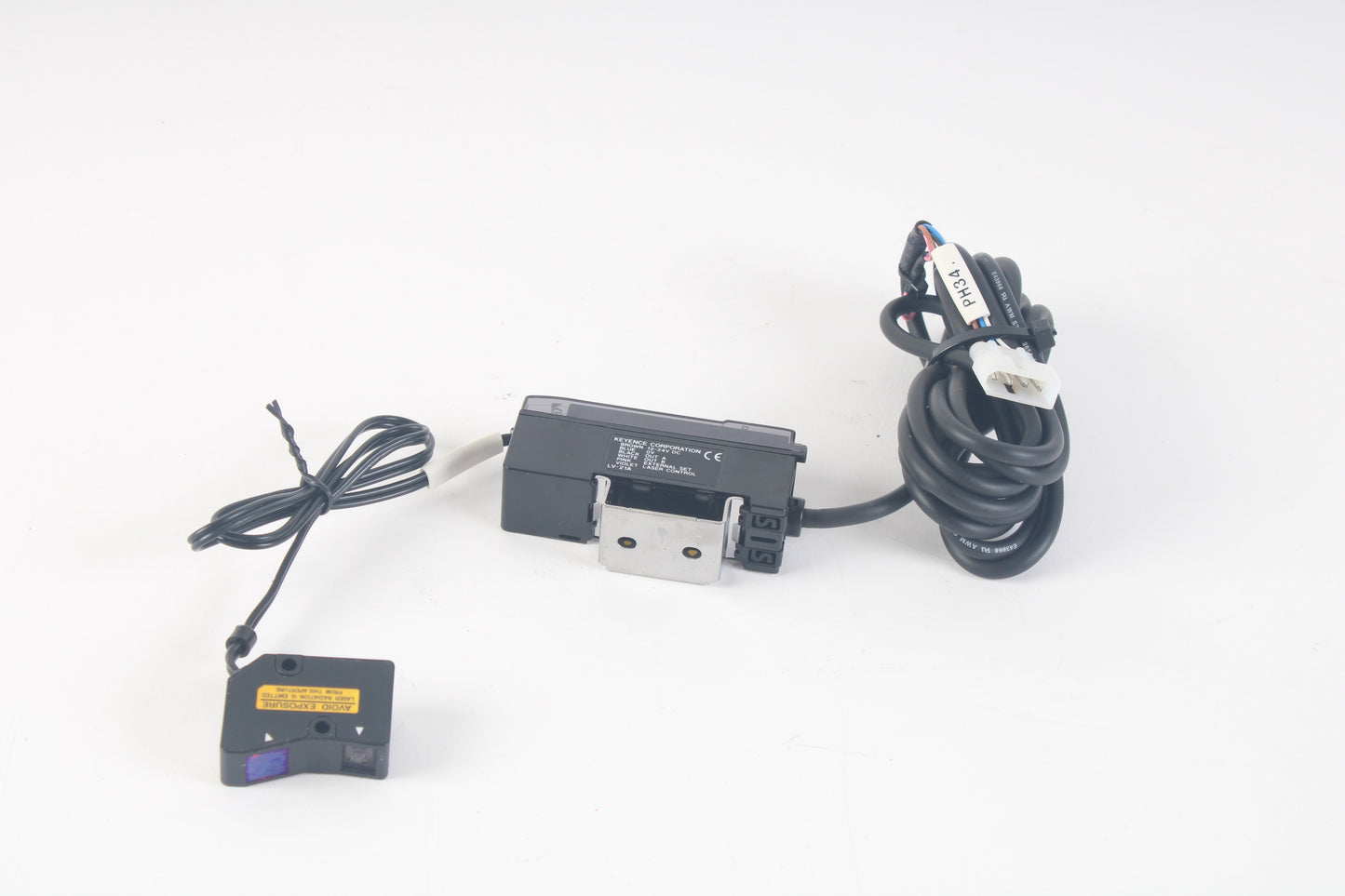 Keyence LV-21A Digital Laser Sensor W/ Keyence LV-H47 Laser Sensor ...