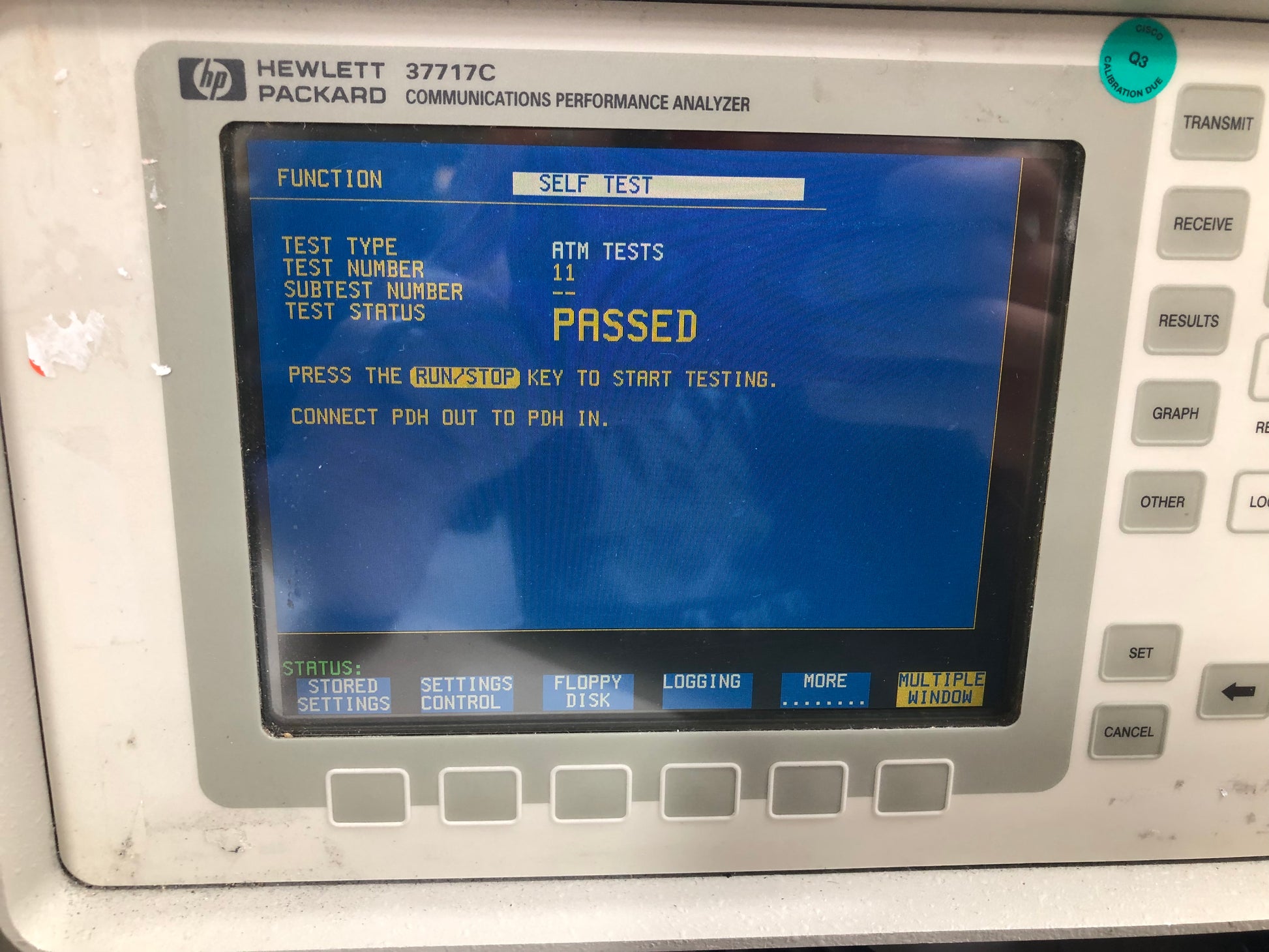 HP 37717C OmniBer Communications Performance Analyzer W/Options – NTC Tech