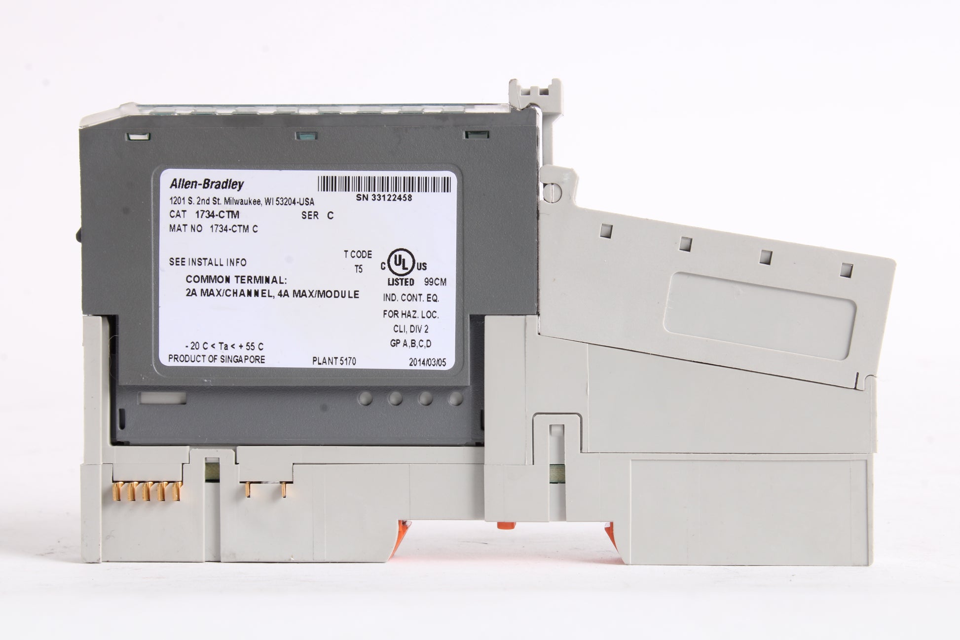 Allen Bradley 1734-CTM Ser C POINT I/O Common Terminal Module + 1734-M – NTC Tech