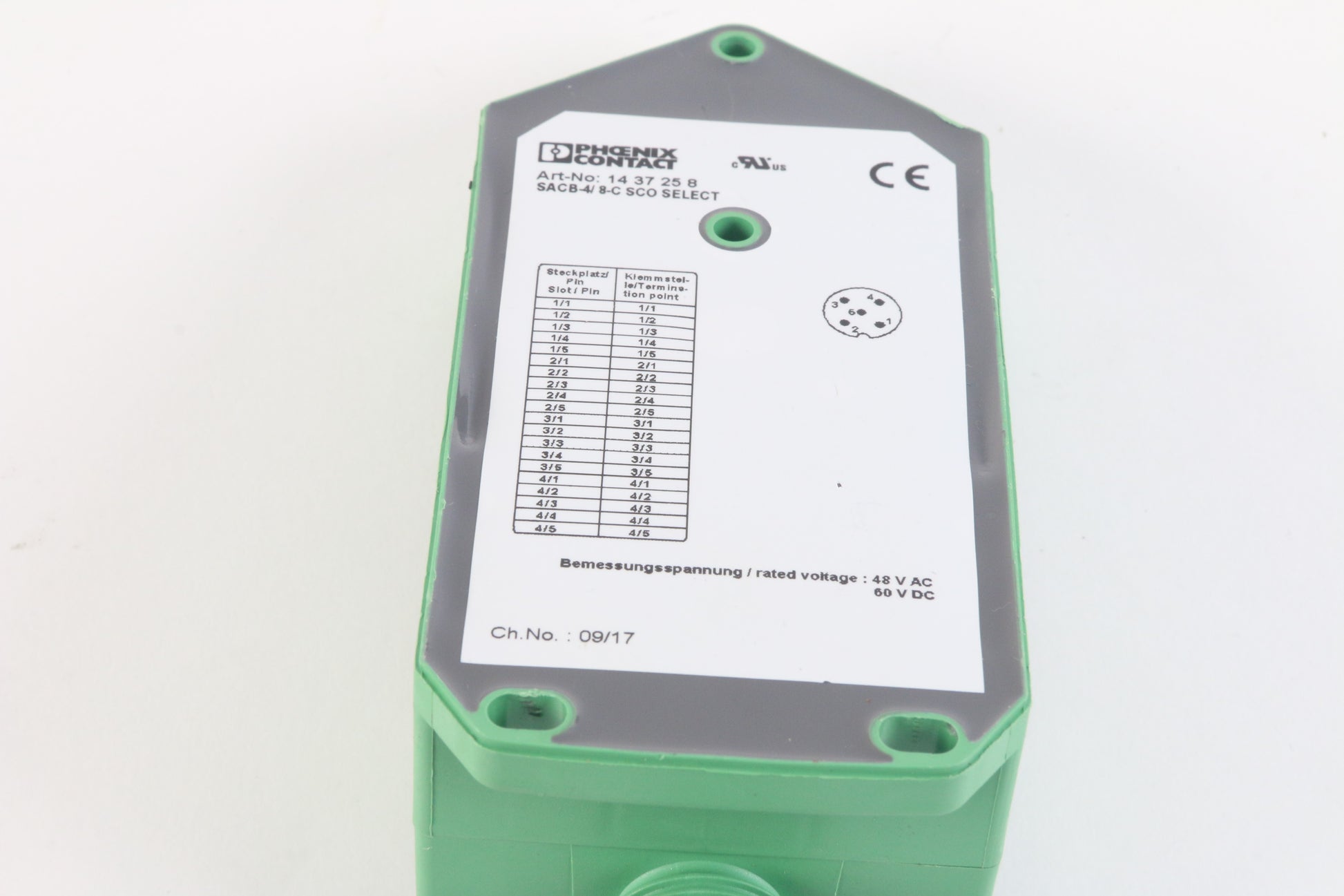 Phoenix Contact SACB-4/8-C SCO Sensor/Actuator Box – NTC Tech