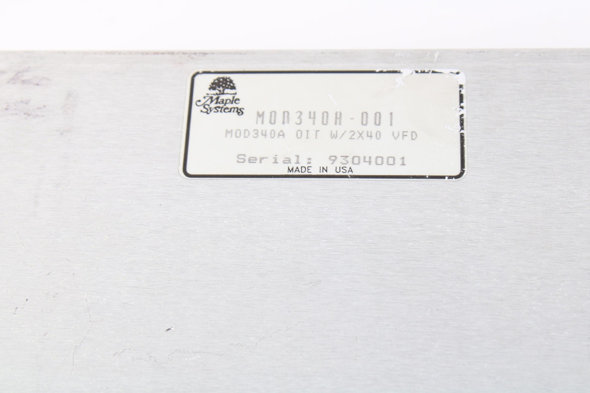 Maple Systems MOD340A-001 OIT W/2x40 VFD Operator Interface – NTC Tech