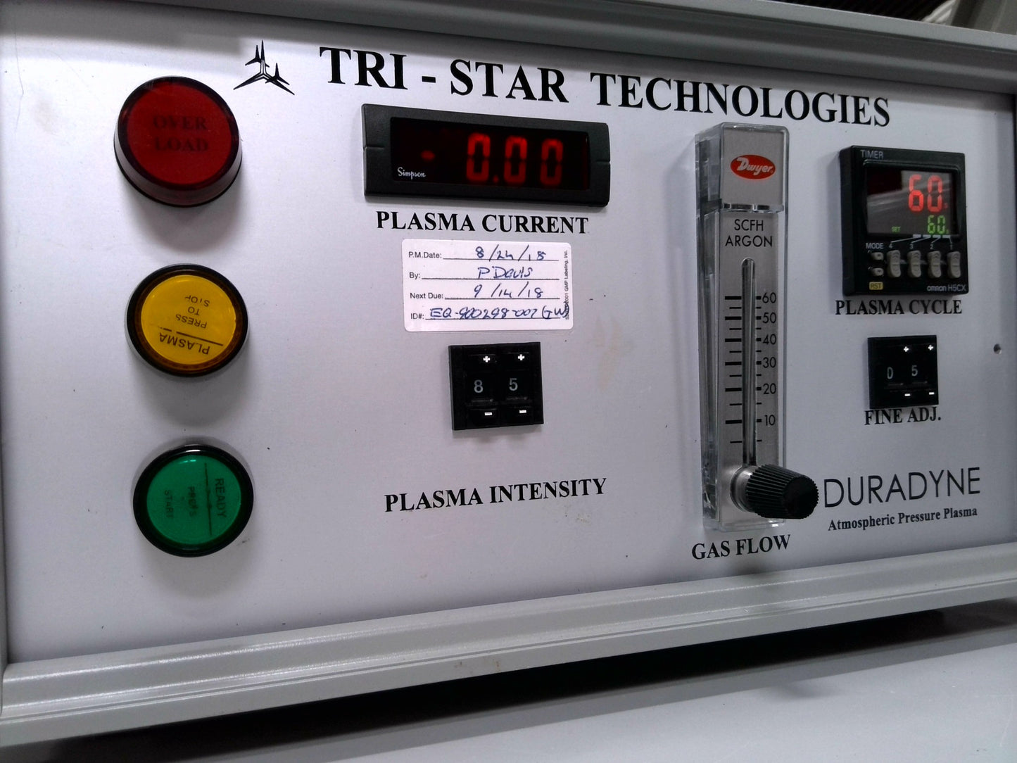 Tri-Star Technologies Duradyne Plasma PT-2000P Plasma Station – NTC Tech