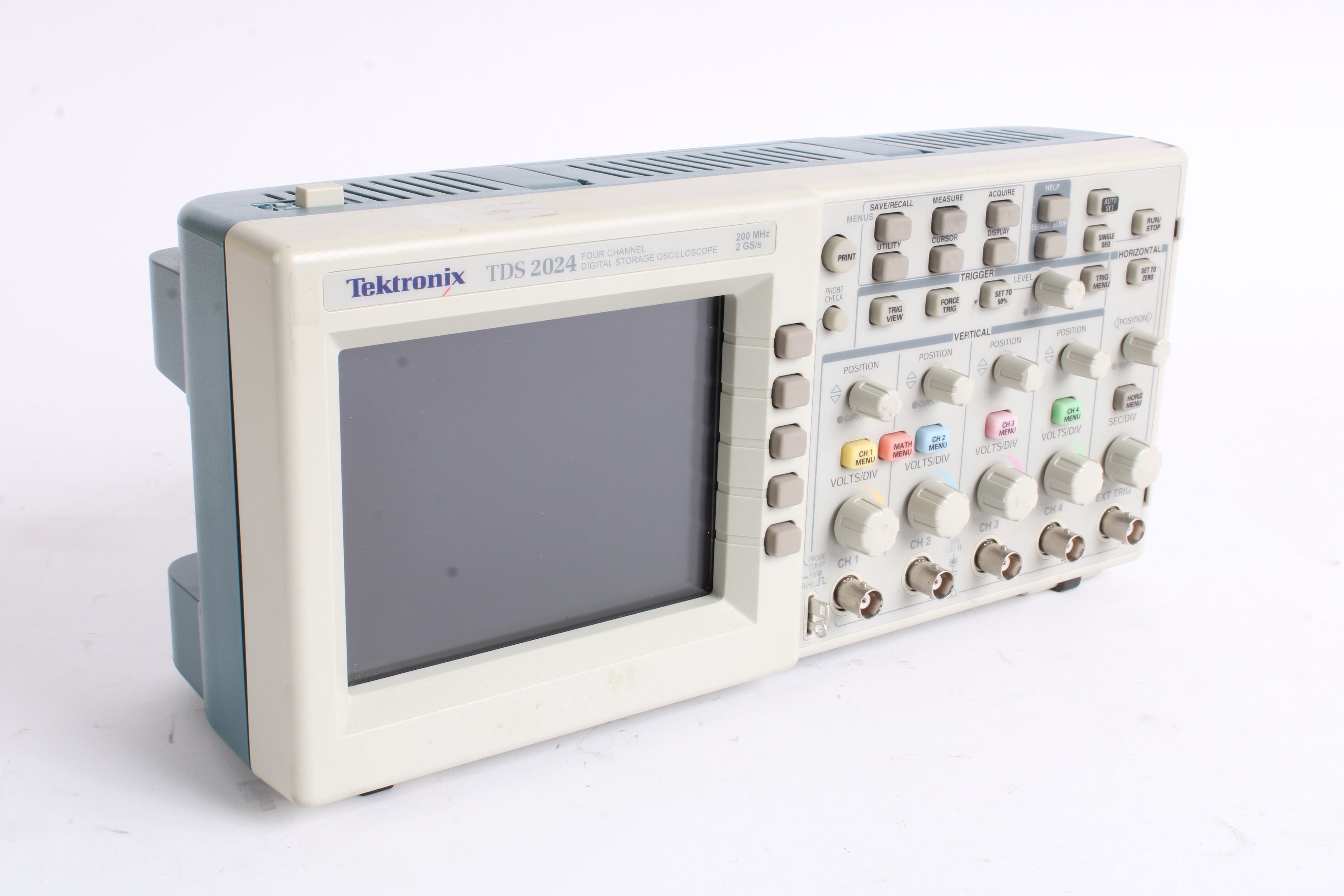 Tektronix TDS2024 200MHz 4 Channel 2 GS/s Color Digital Oscilloscope P – NTC Tech