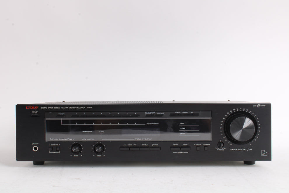 Luxman R-104 Digital Synthesized AM/FM Stereo Receiver - AS IS – NTC Tech