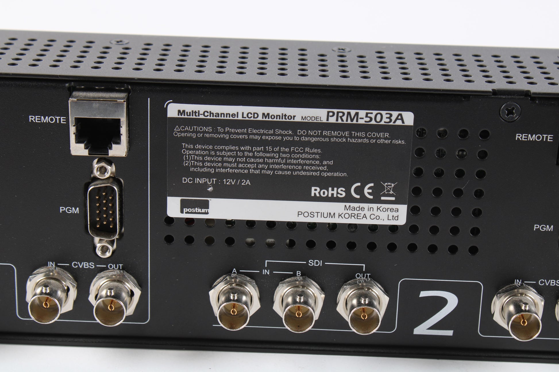 TVlogic PRM-503A 5" 800x480 Multi-Format Triple LCD Rack Mount - Scrat ...