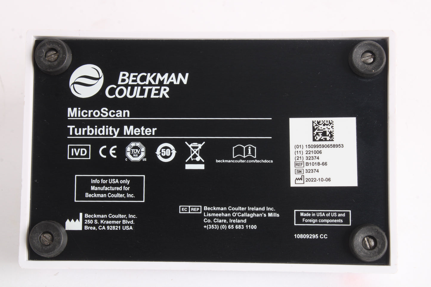 Beckman Coulter Microscan Turbidity Meter B1018-66 AS IS – NTC Tech