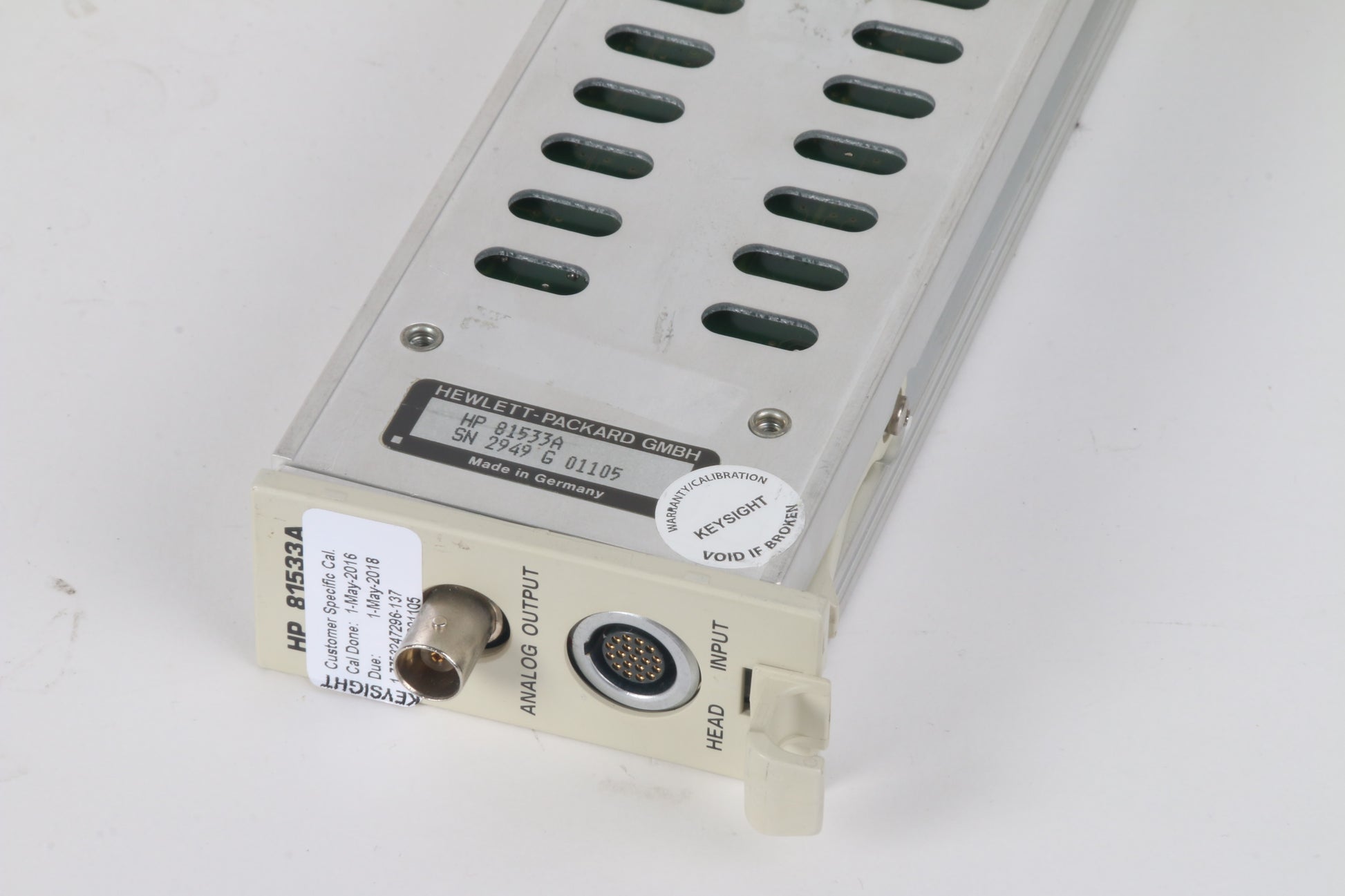 HP 81533A Optical Head Interface Module - Missing Face Plate – NTC Tech