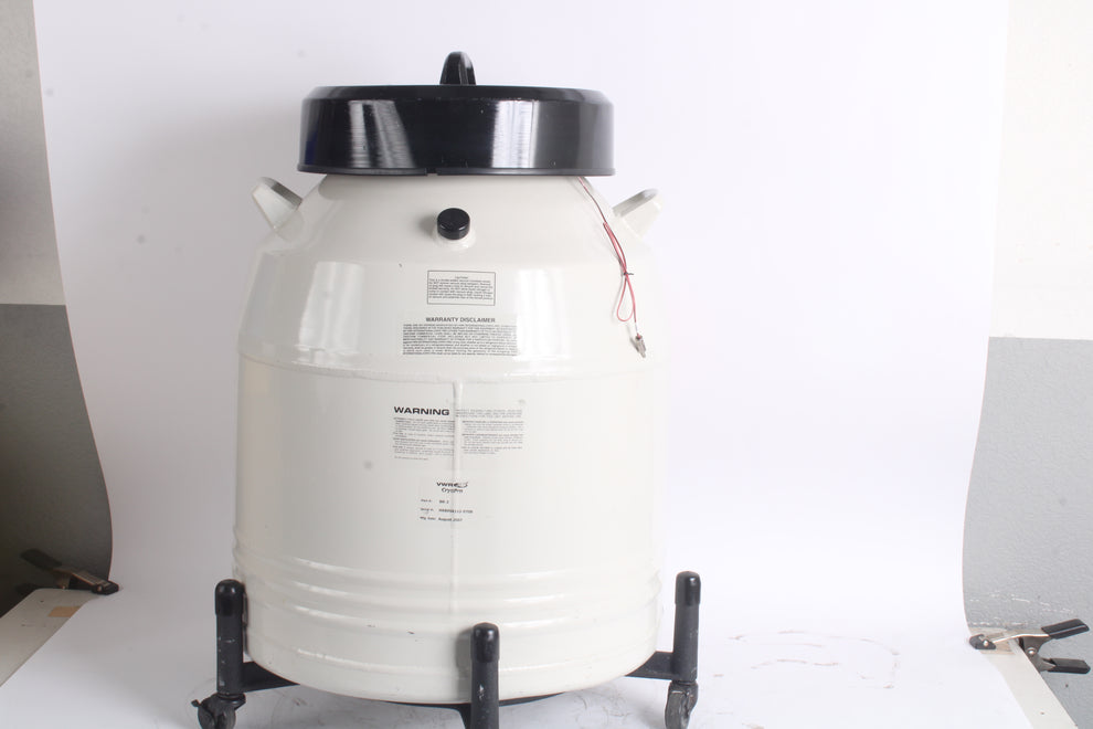 VWR Cryopro BR-2 Liquid Nitrogen Dewar With 5x Sample Racks and Stand ...