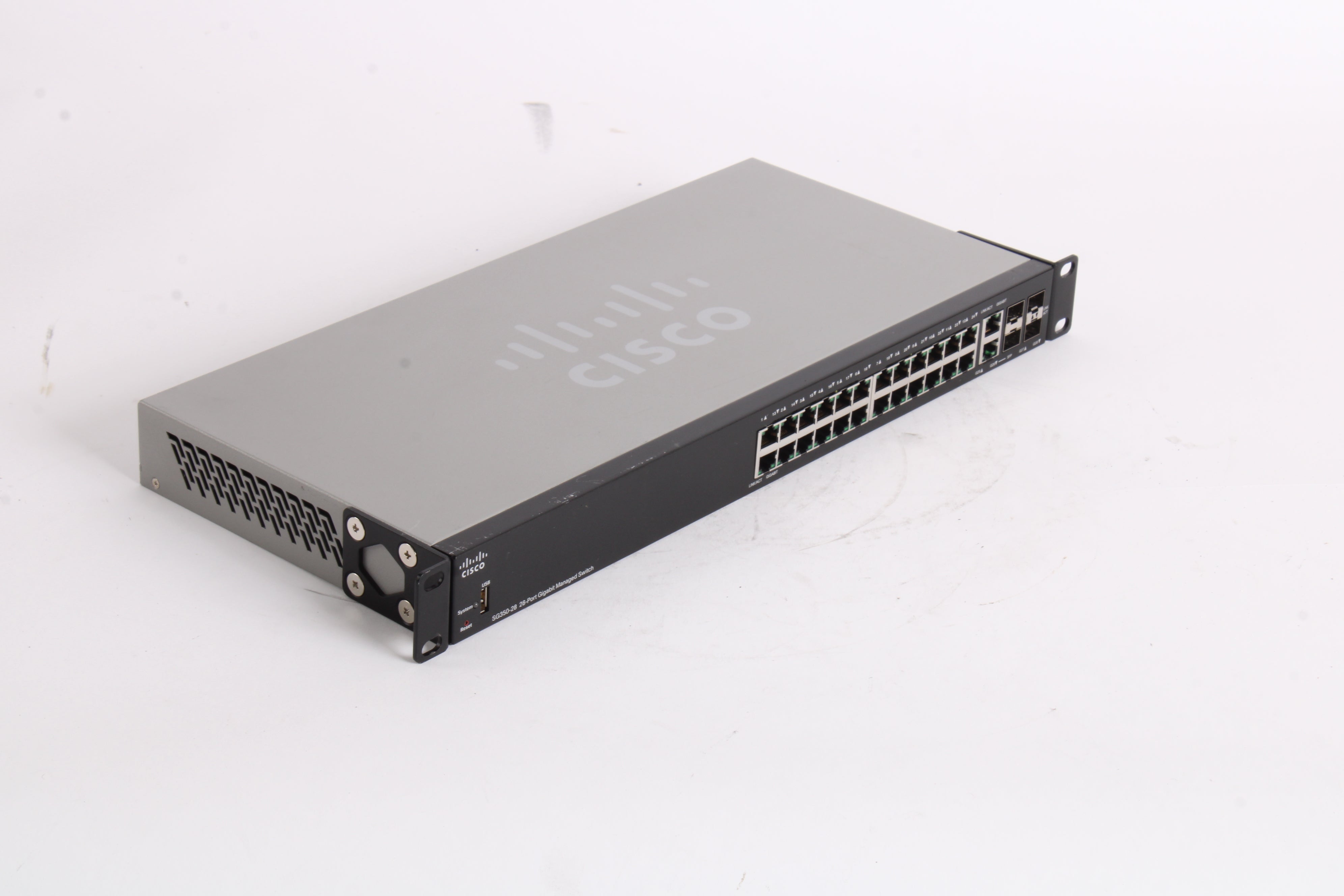 Cisco SG350-28 28-Port Gigabit Managed Switch With Rack Ears – NTC Tech