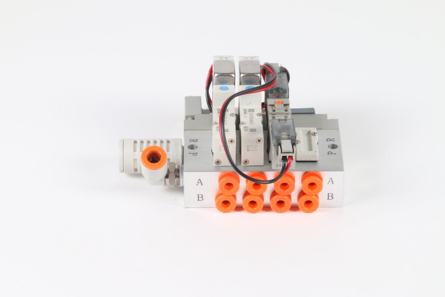 SMC Valve Manifold W/ 2x SYJ3133-5LOU & 2x SY114-5MOU Valves – NTC Tech