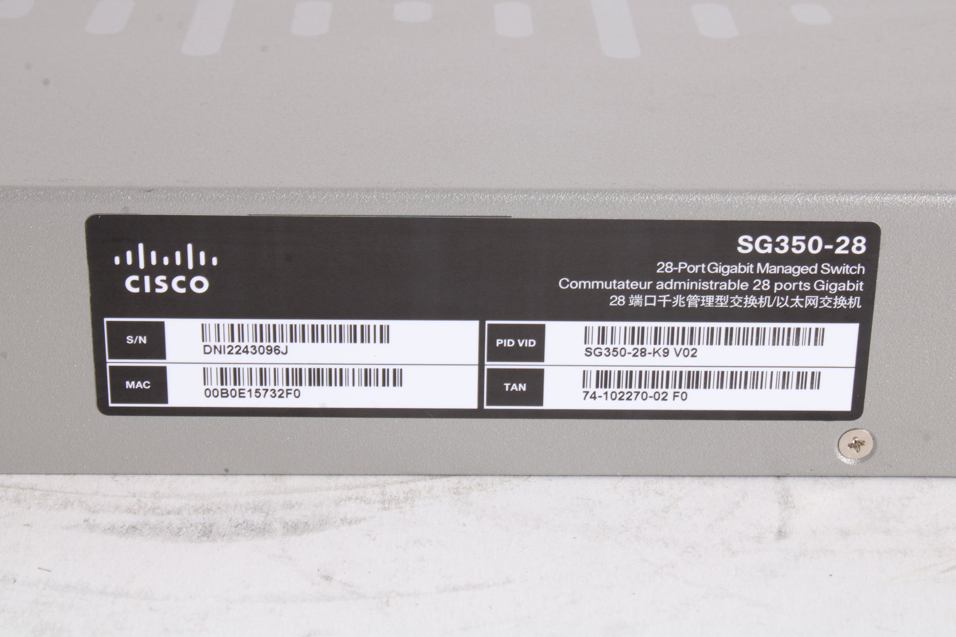Cisco SG350-28 28-Port Gigabit Managed Switch With Rack Ears – NTC Tech