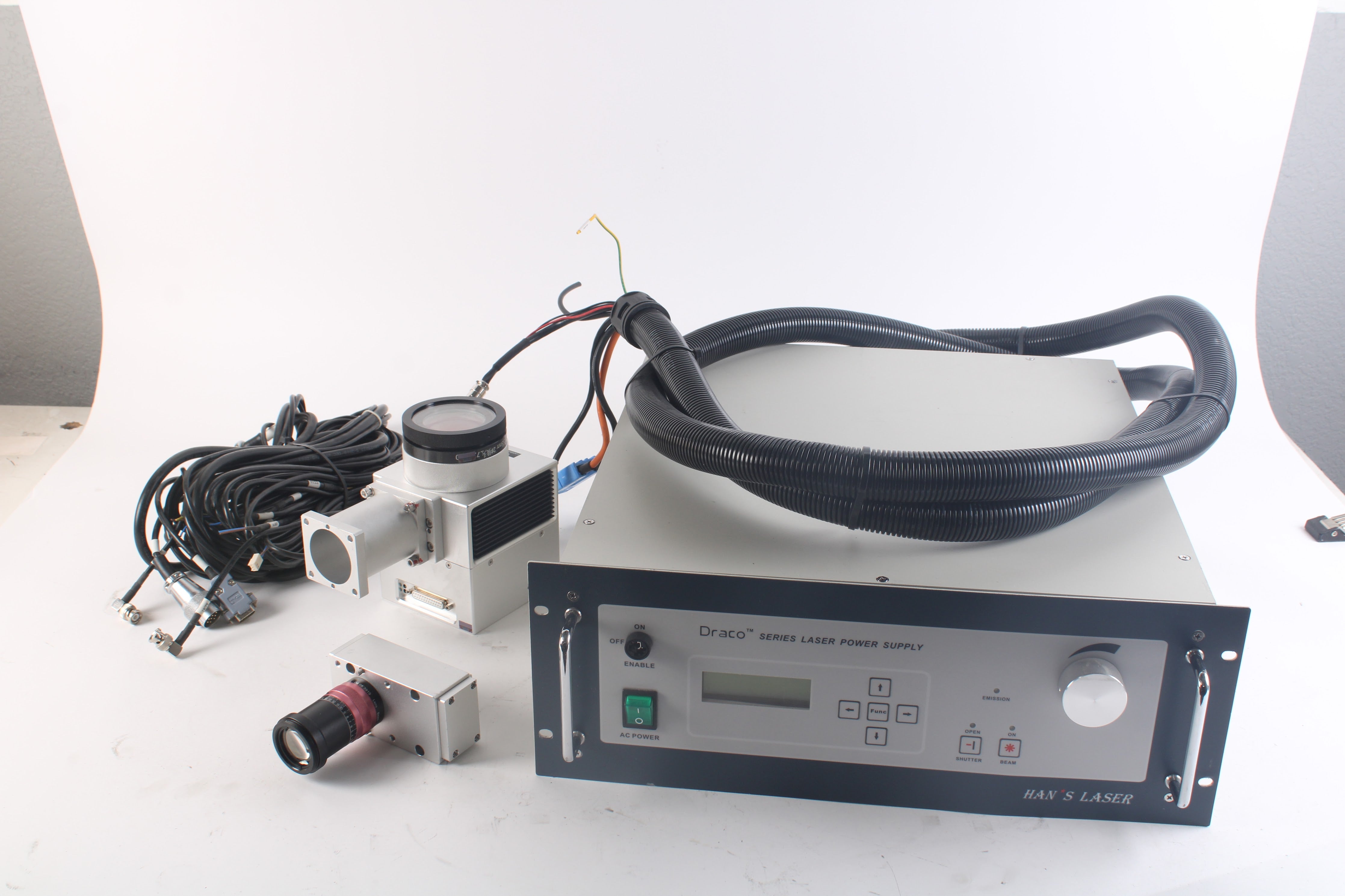 Hans Draco D1S60-Q Laser Power Supply W/ Hans EPUV-02-000A-A Lens, Cor ...
