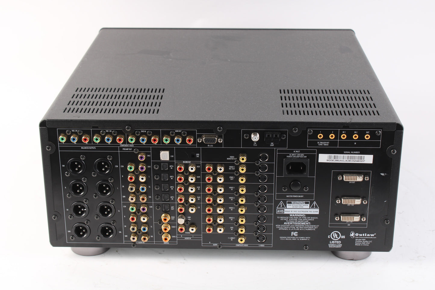 Outlaw Model 990 7.1 Channel Preamp / Processor - Bad Input Button ...