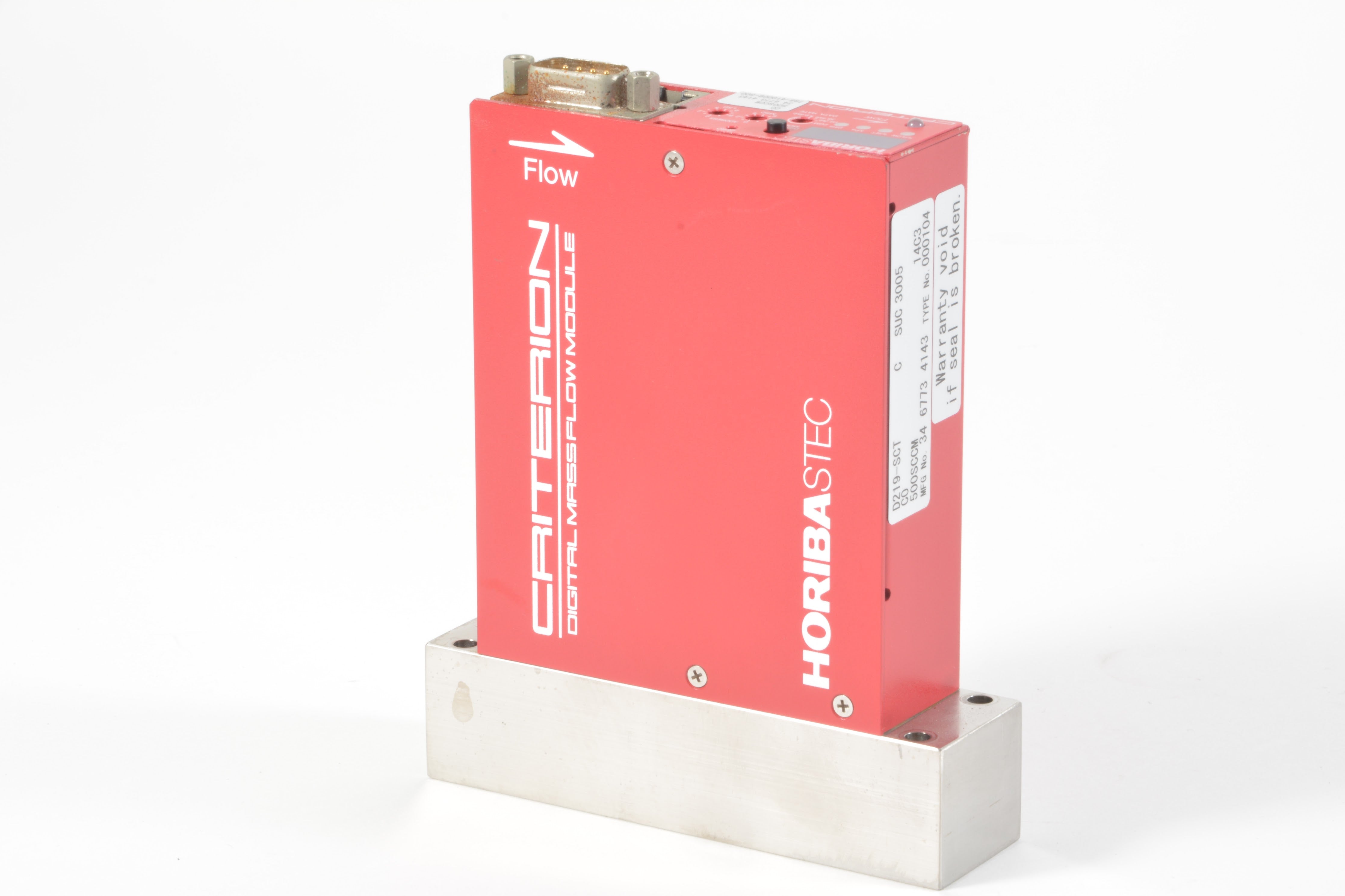 Horiba STEC Criterion D219-SCT CO 500sccm Mass Flow Controller – NTC Tech