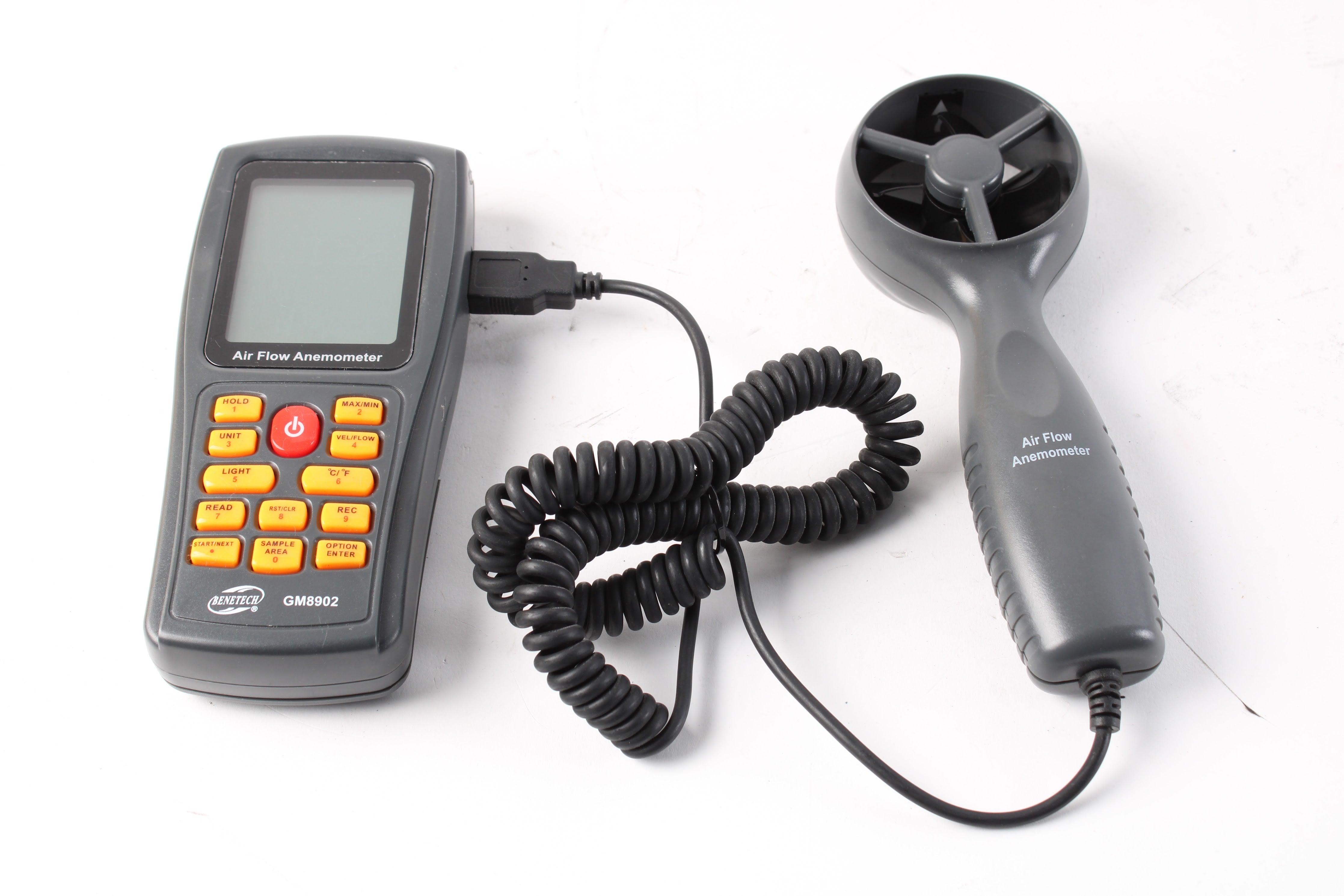 Benetech GM8902 USB Interface Air Flow Anemometer - Fair Condition ...