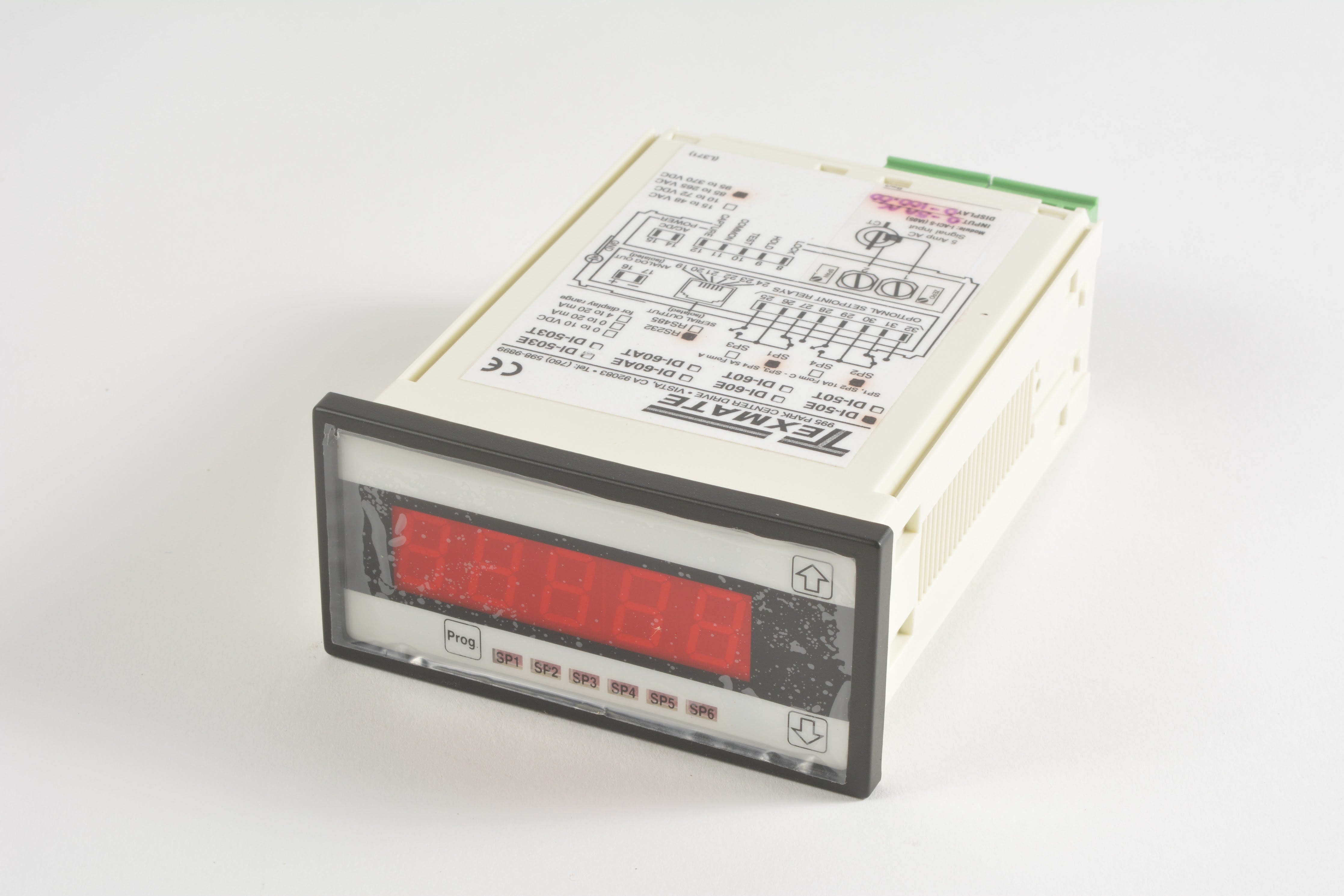 Texmate DI-50E Digital Panel Meter SP2, SP1, RS232, 85 to 48VAC, 95 to ...