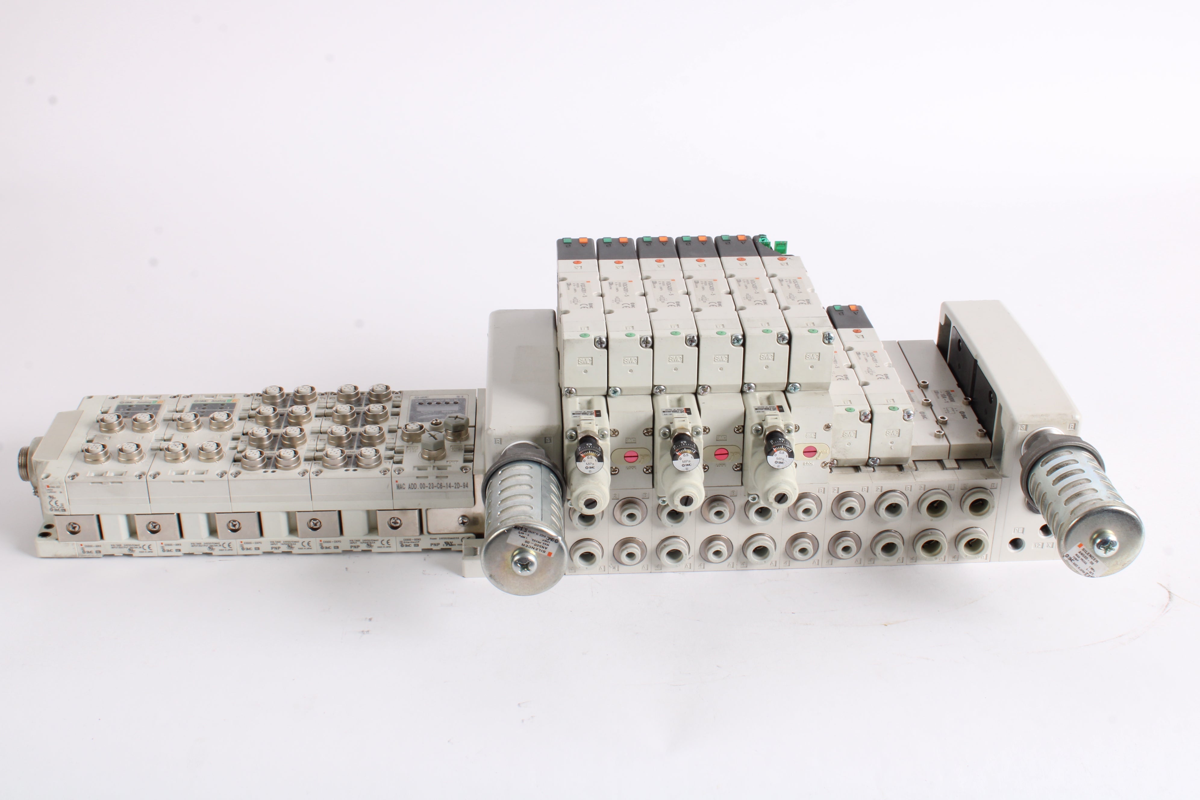 SMC EX600-SEN3 W/ EX600-AMB, EX600-DXPD, VQC4201-5, VVQ4000-10A-1 With ...