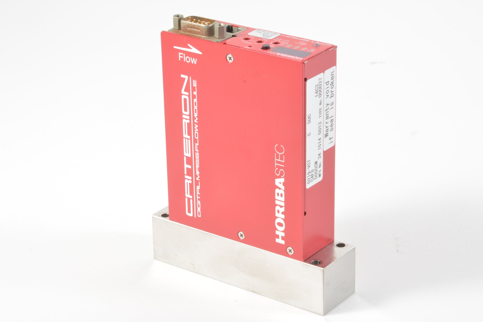 Horiba STEC Criterion D219-VCT C4F8 50sccm Mass Flow Controller – NTC Tech