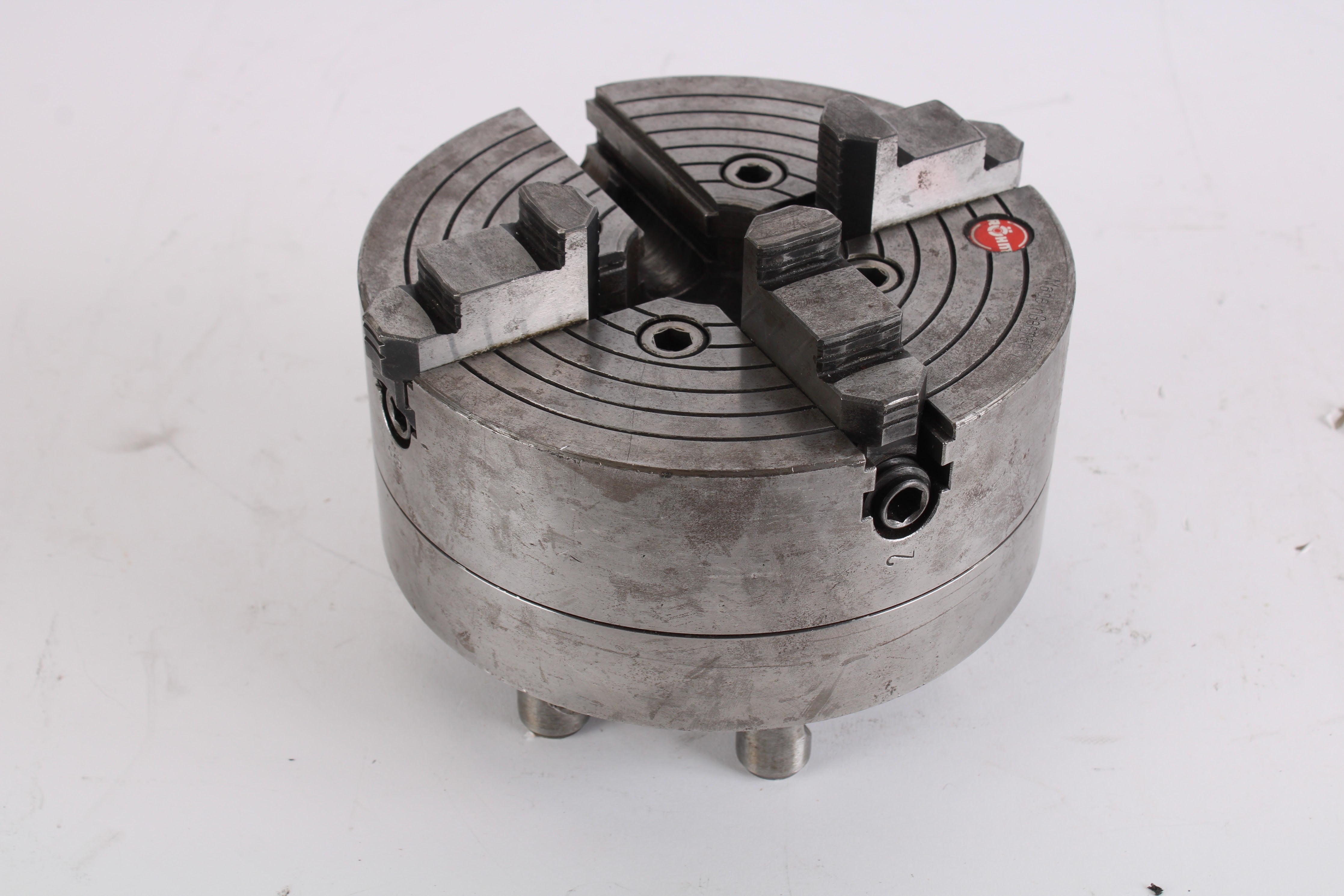 Rohm 8" Jaw Lathe Chuck 4 Jaw, D1-5 Camlock - Missing One Jaw – NTC Tech