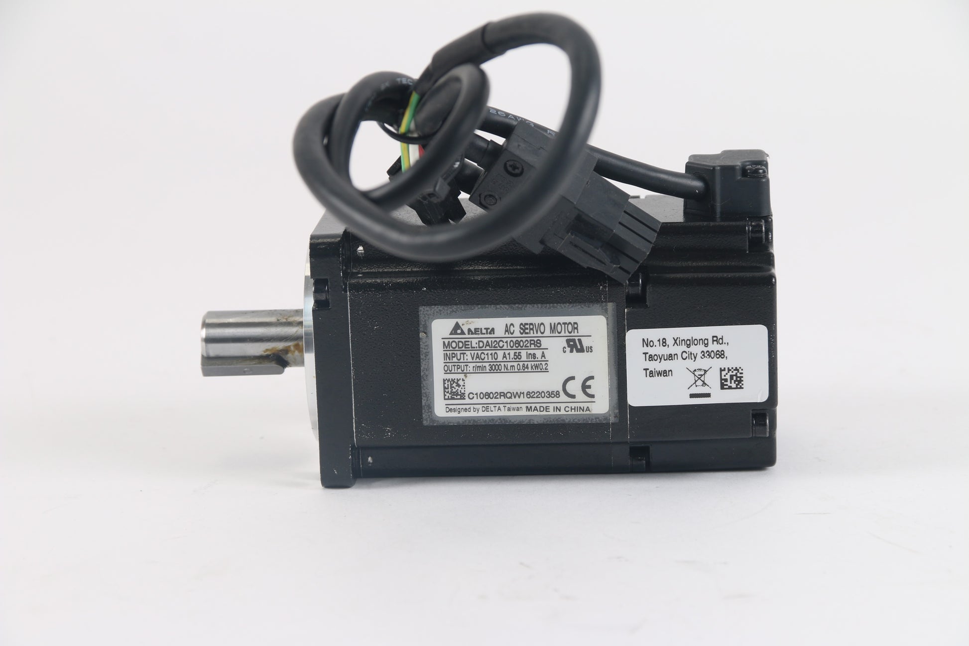 Delta DAI2C10602RS AC Servo Motor VAC110 r/min 3000 N.m 0.64 kW0.2 - L ...