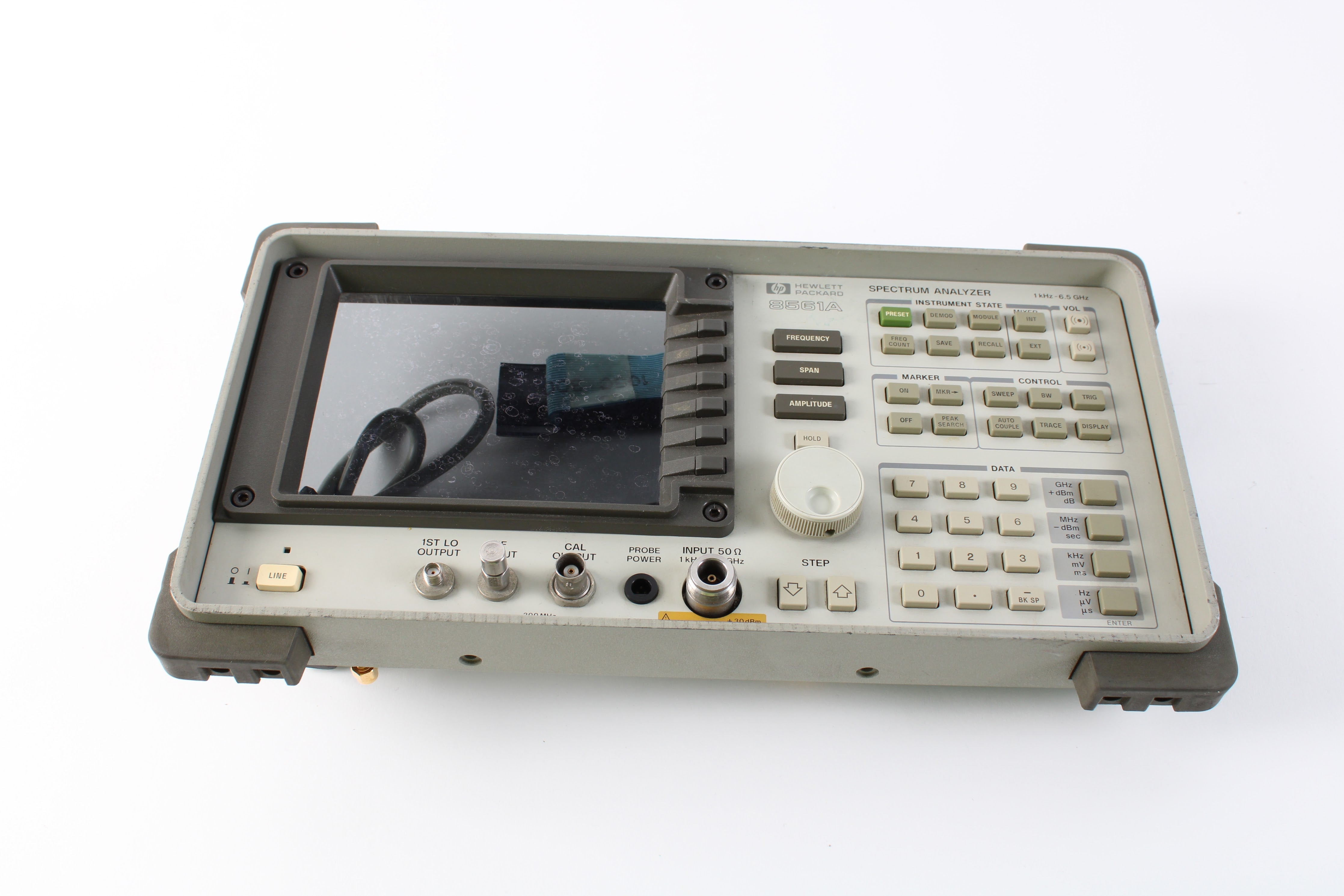HP / Agilent / Keysight 8561A Spectrum Analyzer Front Panel – NTC Tech