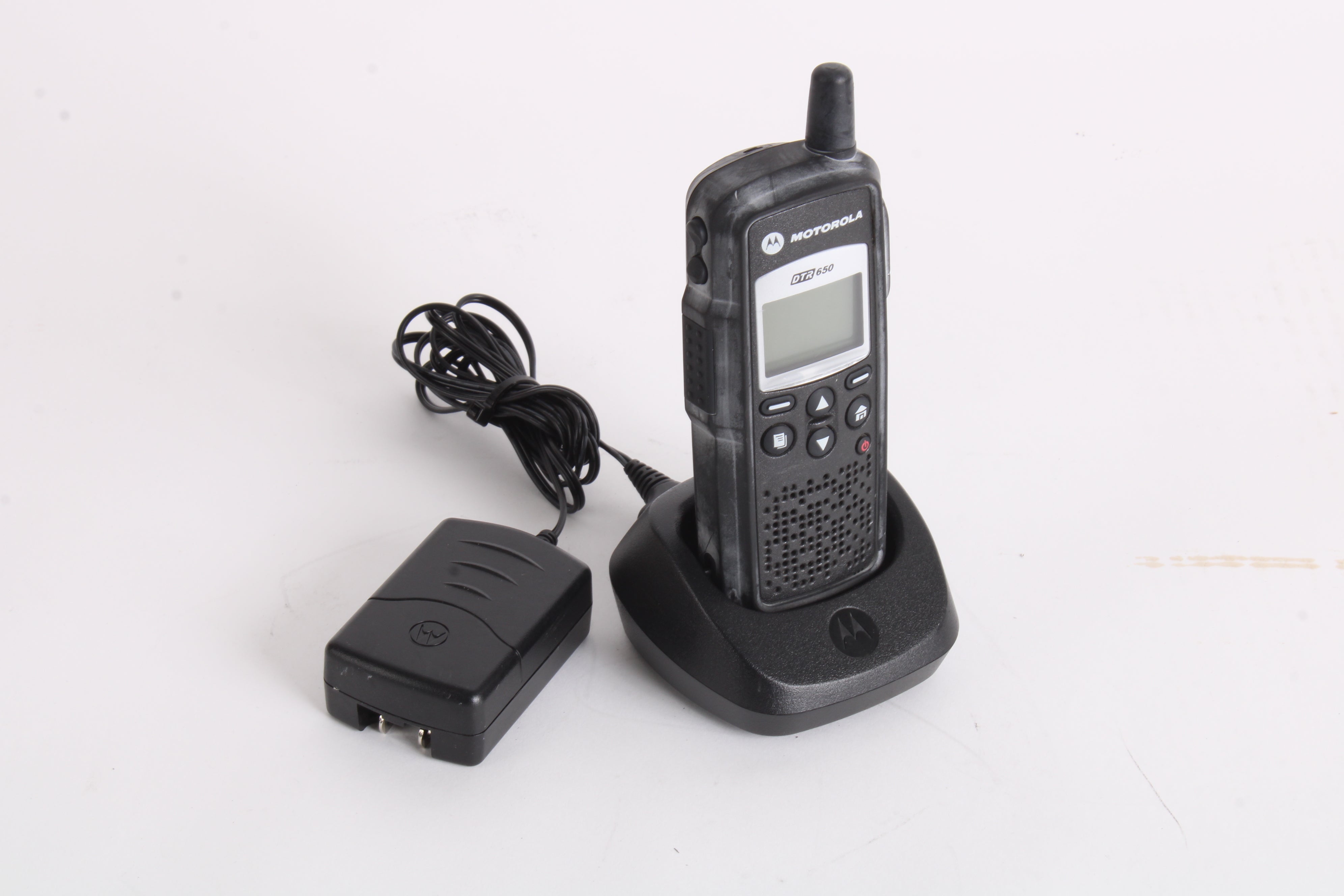 Motorola DTR650 Two-Way Radio With Charging Cradle and Power Supply ...