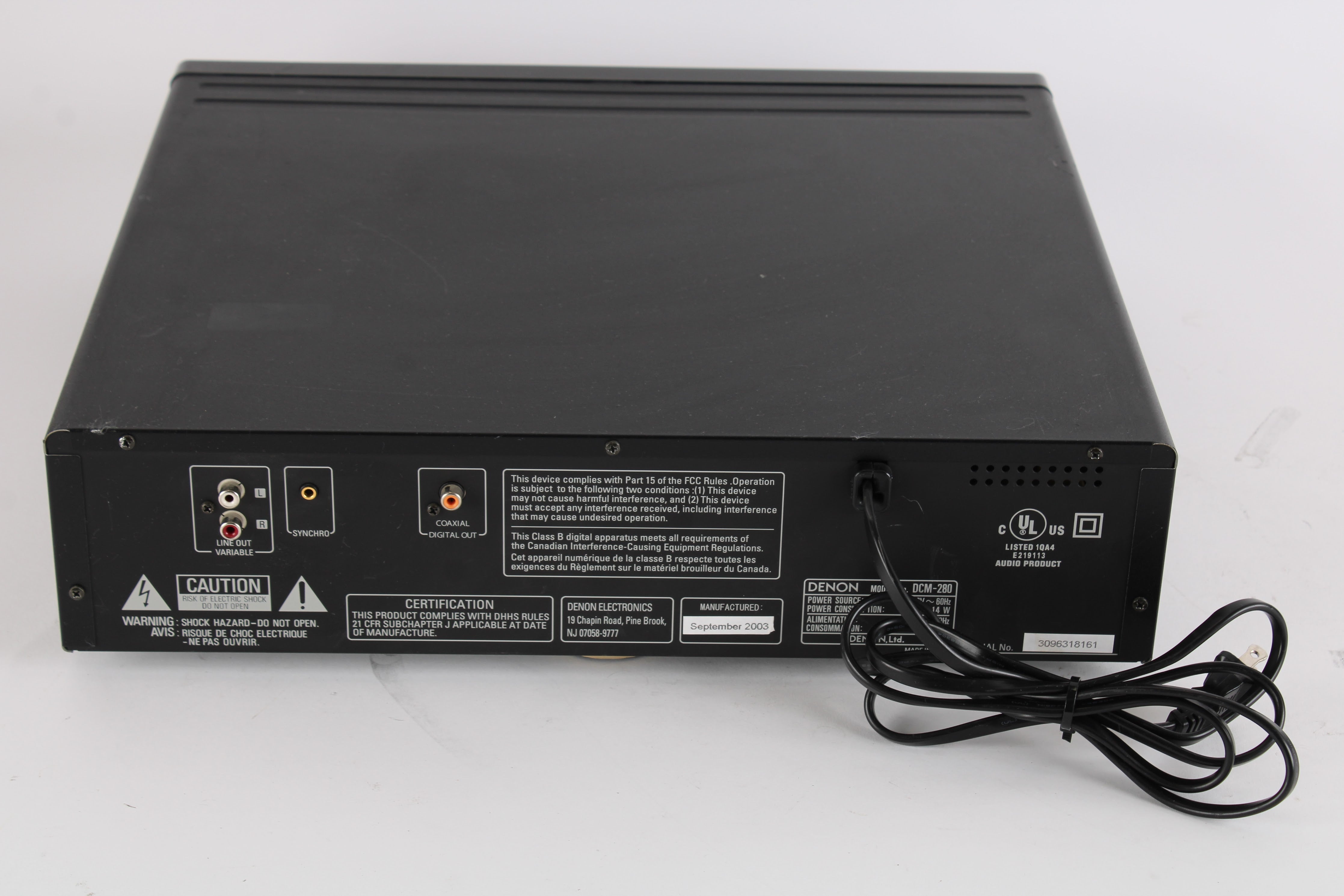 Denon DCM-280 5-Disc Carousel CD Auto Changer – NTC Tech