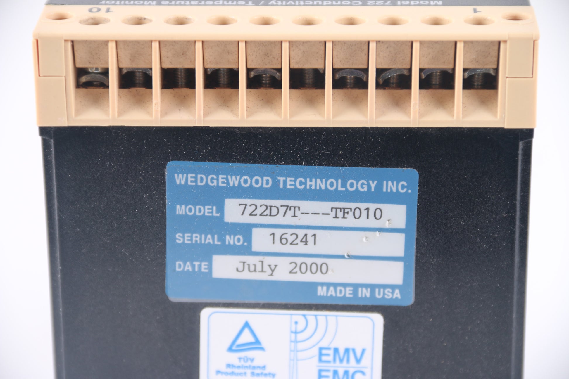 Wedgewood 722D7T---TF010 Model 722 Conductivity/ Temperature Monitor – NTC Tech