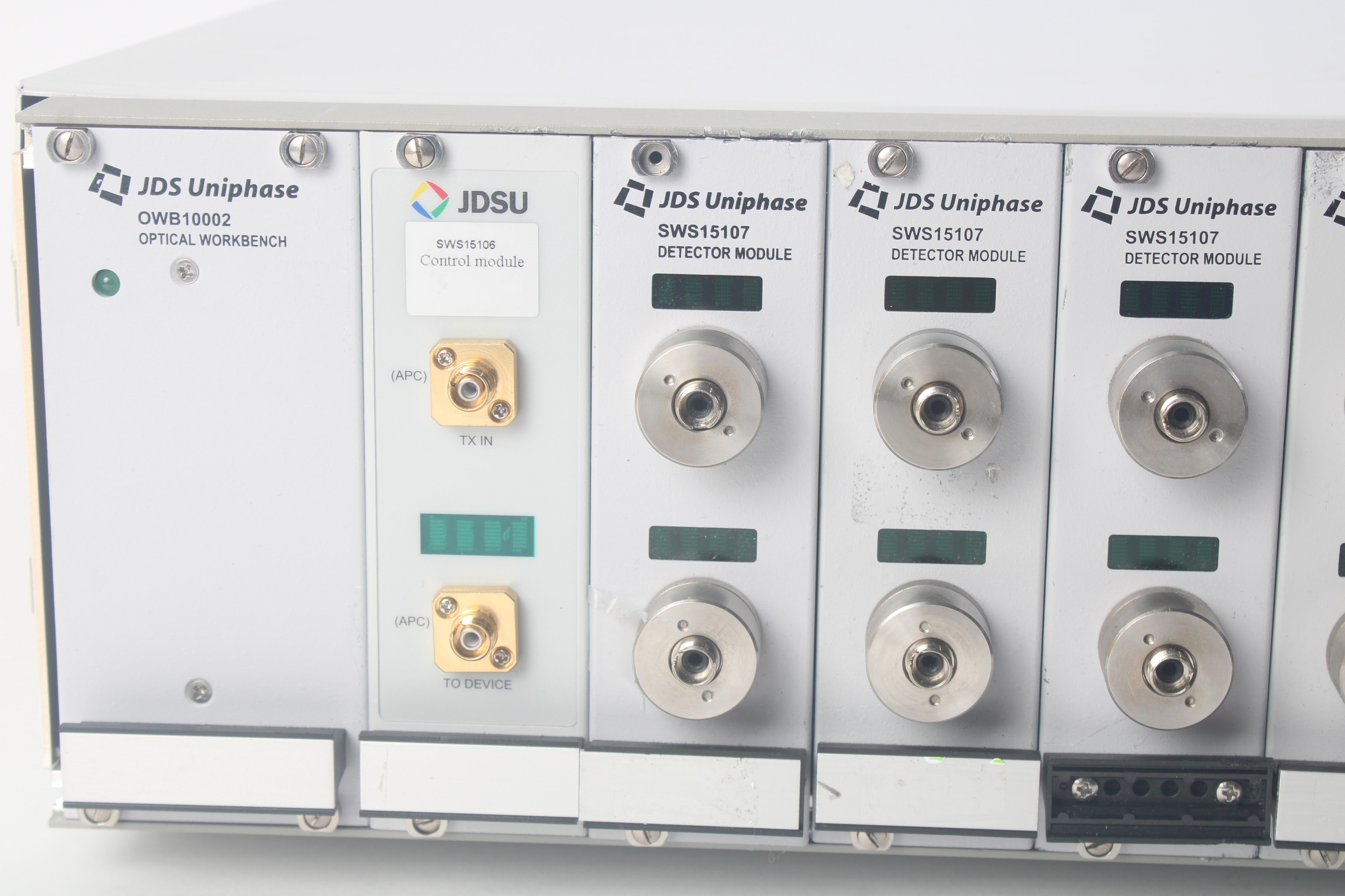 JDS Uniphase OWB10002 Optical WorkBench W/ 2x SWS15106 Module 7x SWS15 ...