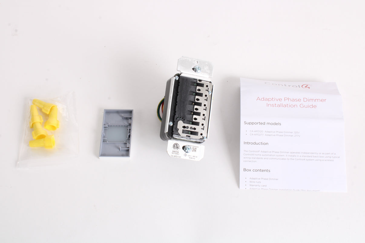 Control4 C4-APD120-WH Dimmer, Adaptive Phase Wireless, 120V, White Wit ...