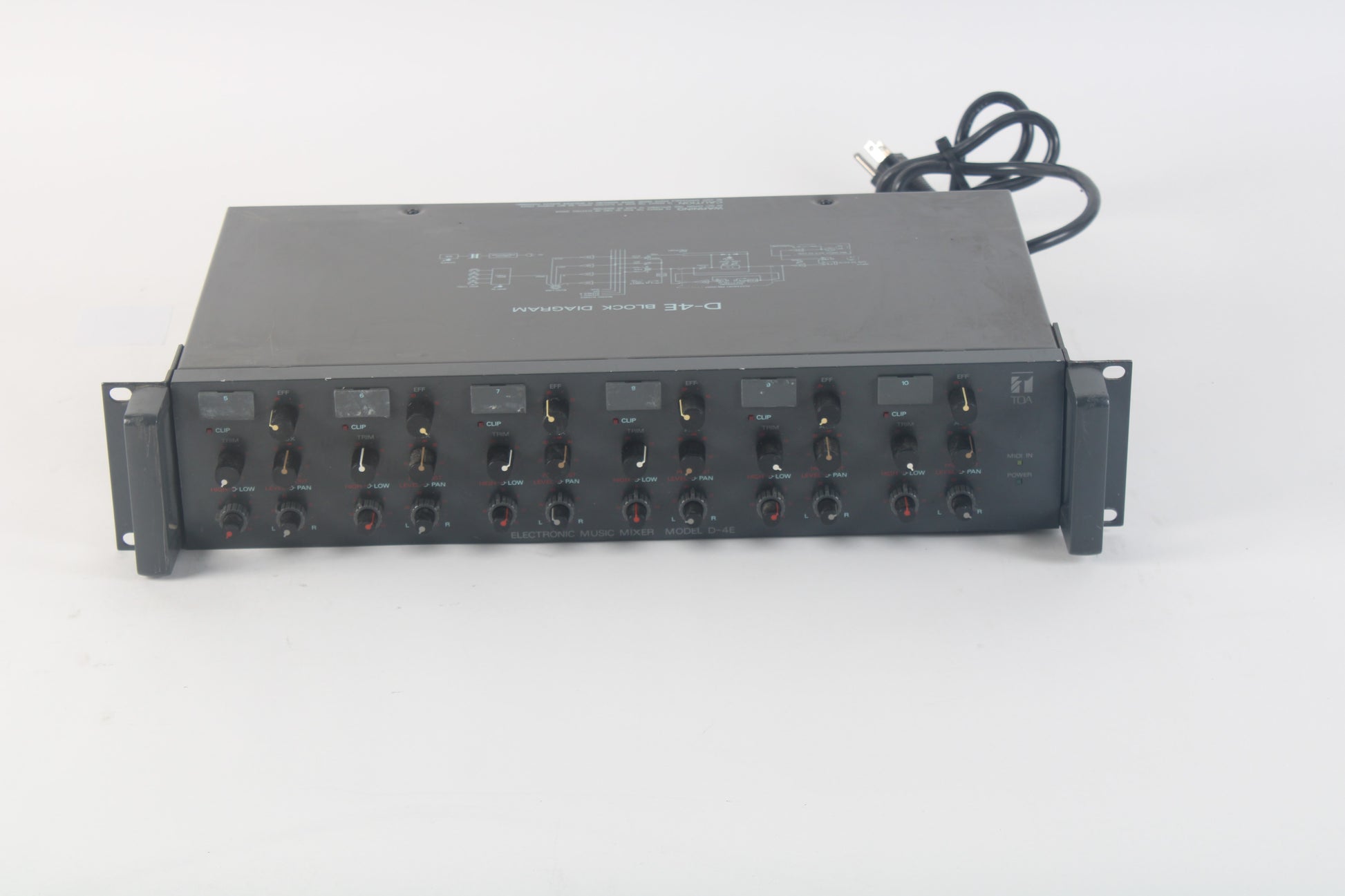 TOA D-4E Electronic Music Mixer Preamplifier Equalizer - AS IS – NTC Tech