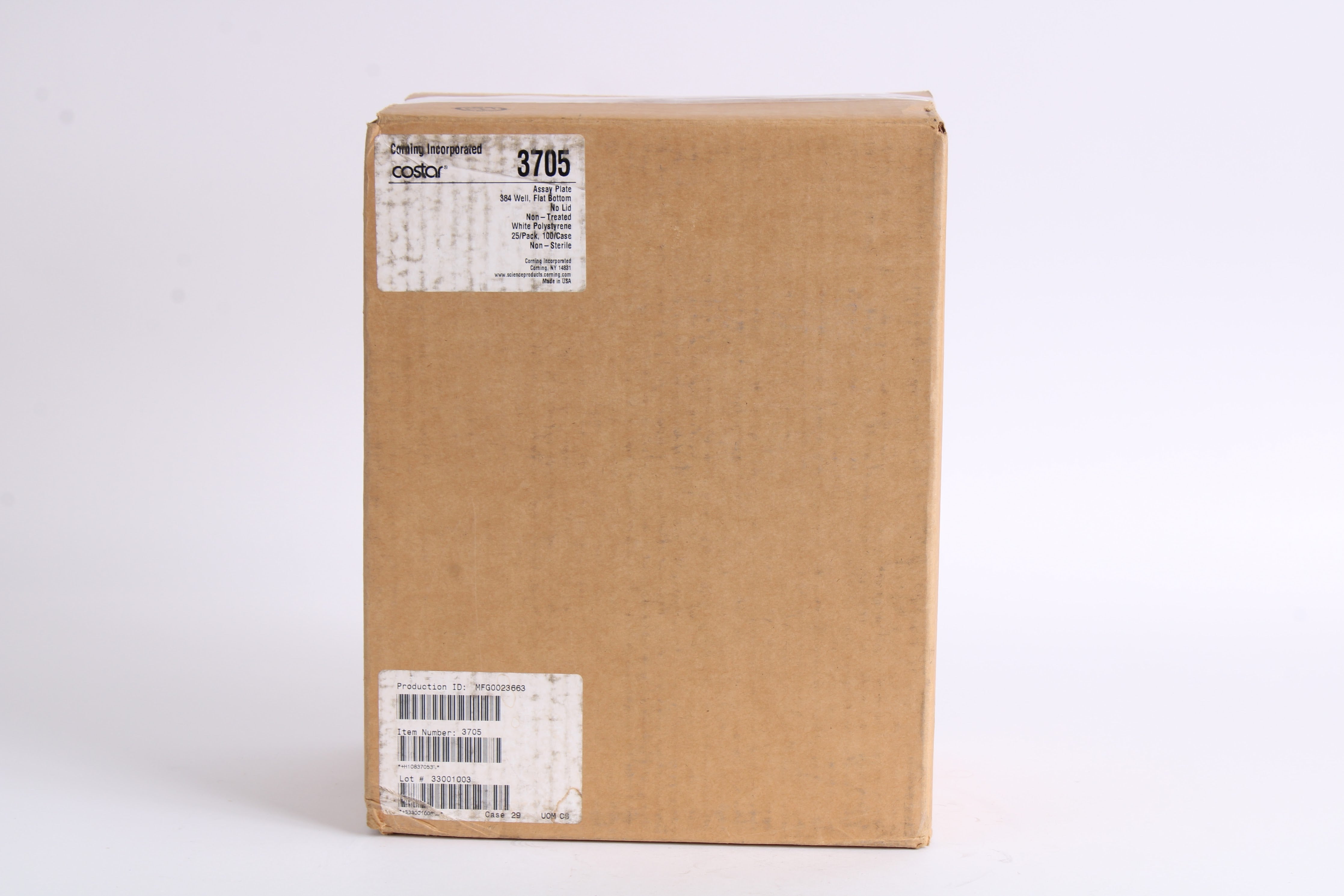 Costar 3705 Assay Plate 384 Well Flat No Lid White Polystyrene 25/Pack ...