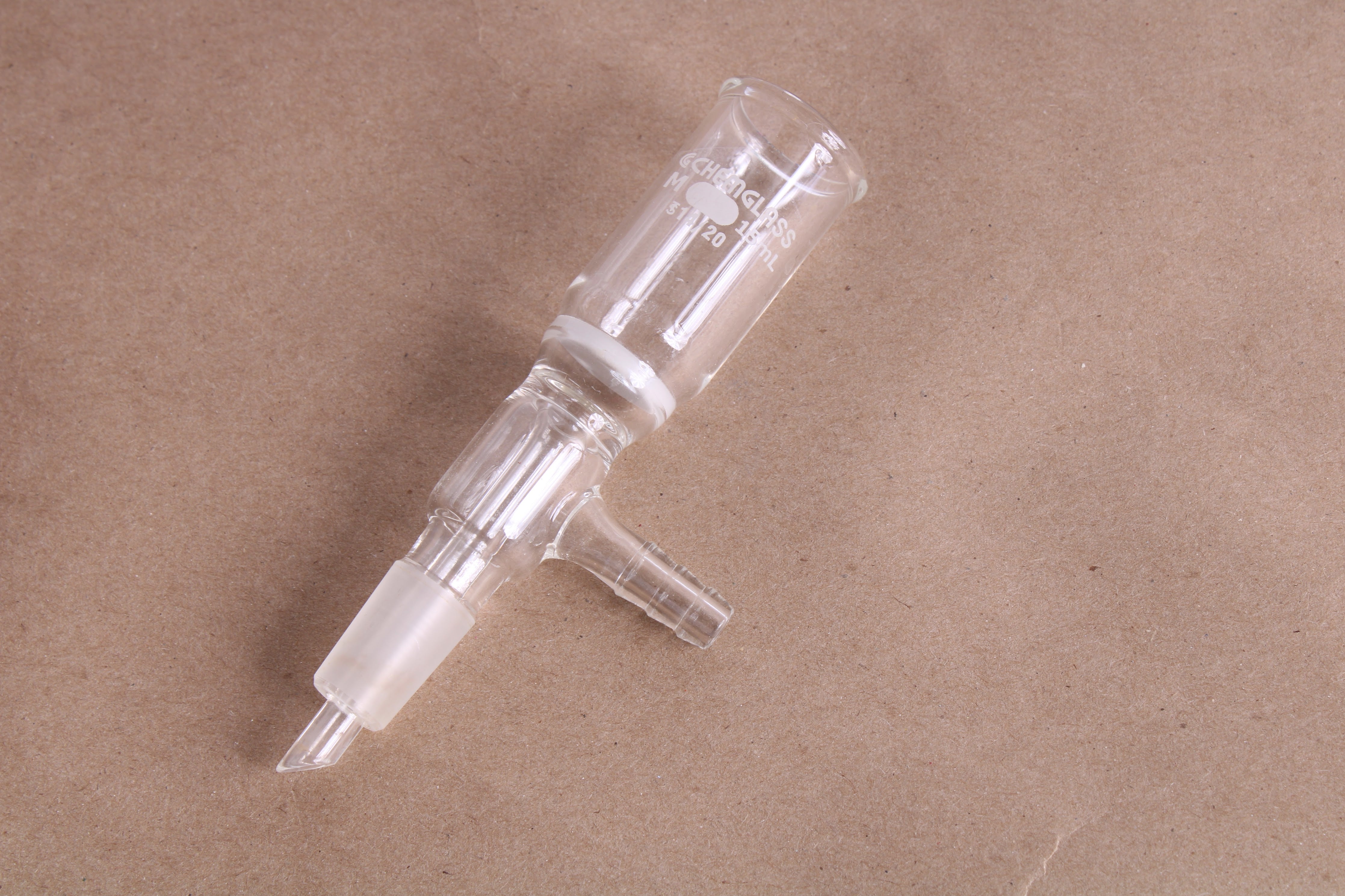 Chemglass 15mL Filter Funnel, Buchner, 14/20 Lower Vacuum Medium Frit ...