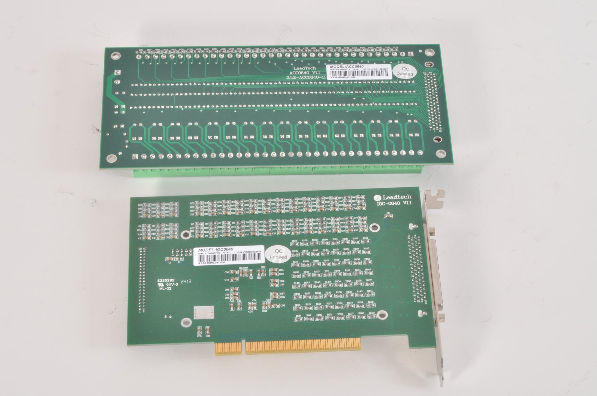 Leadshine Leadtech IOC0640 Motion Controller Card w/ ACC0640 Terminal ...