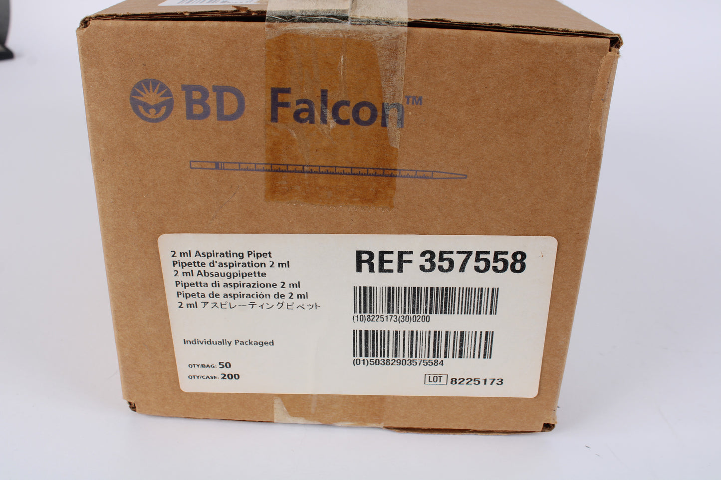 BD Falcon 2ml Aspirating Pipet REF 357558 50 Bag, 200 Case - NEW – NTC Tech