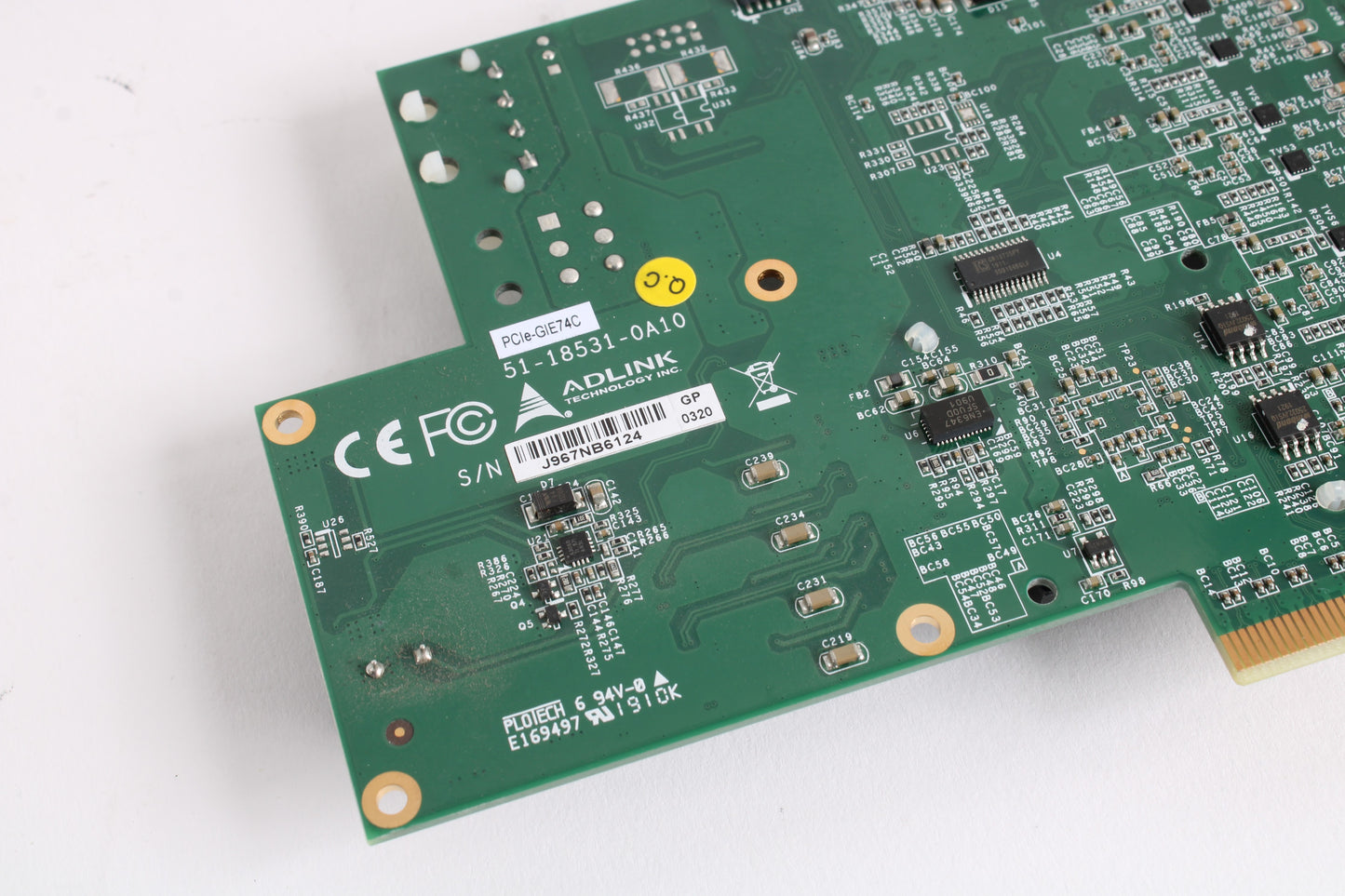 Adlink PCIe-GIE74C Frame Grabber / Video Capture Card 51-18531-0A10 ...