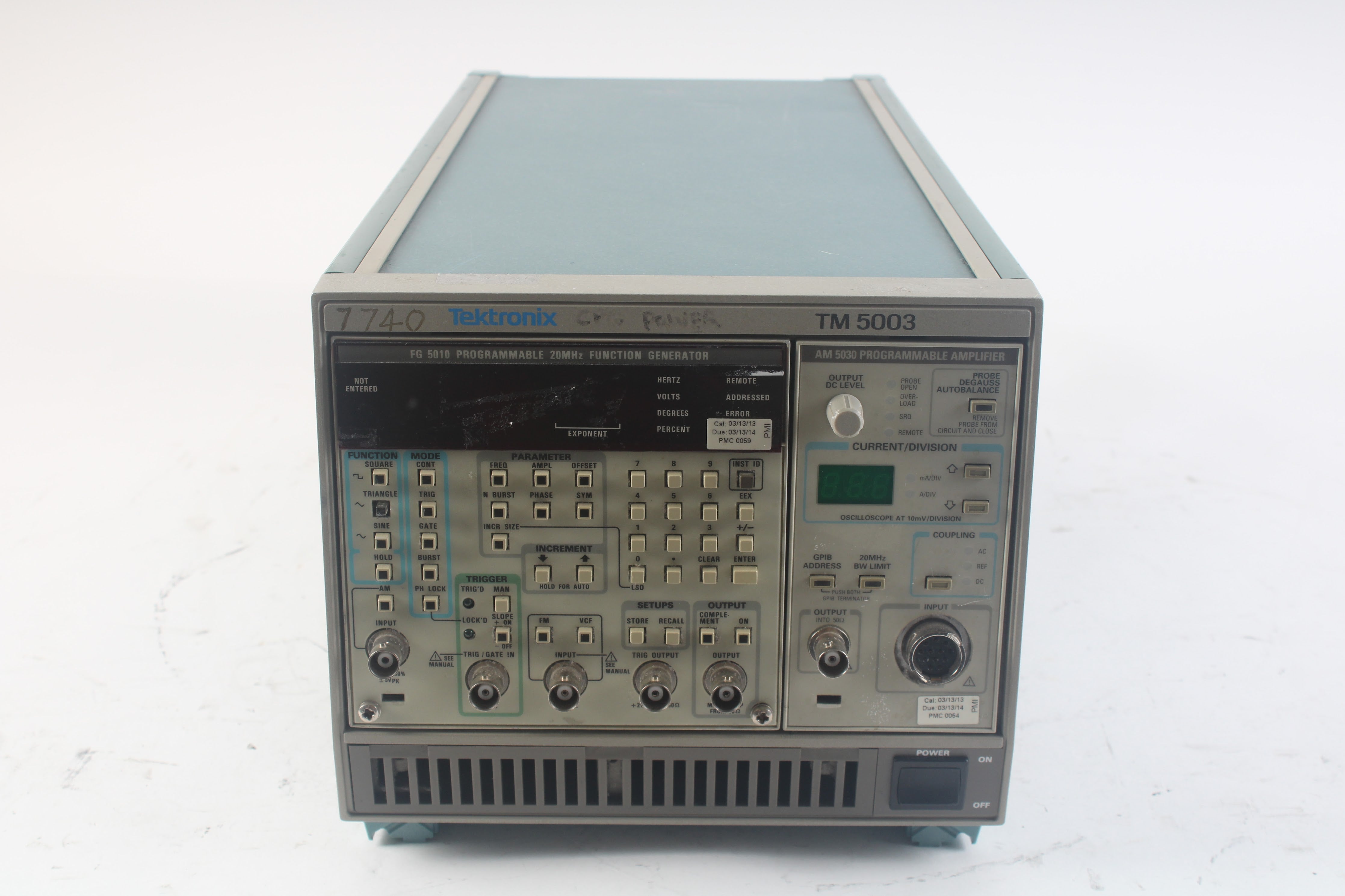 Tektronix TM5003 Power Mainframe W/ FG 5010 Function Generator/AM 5030 ...