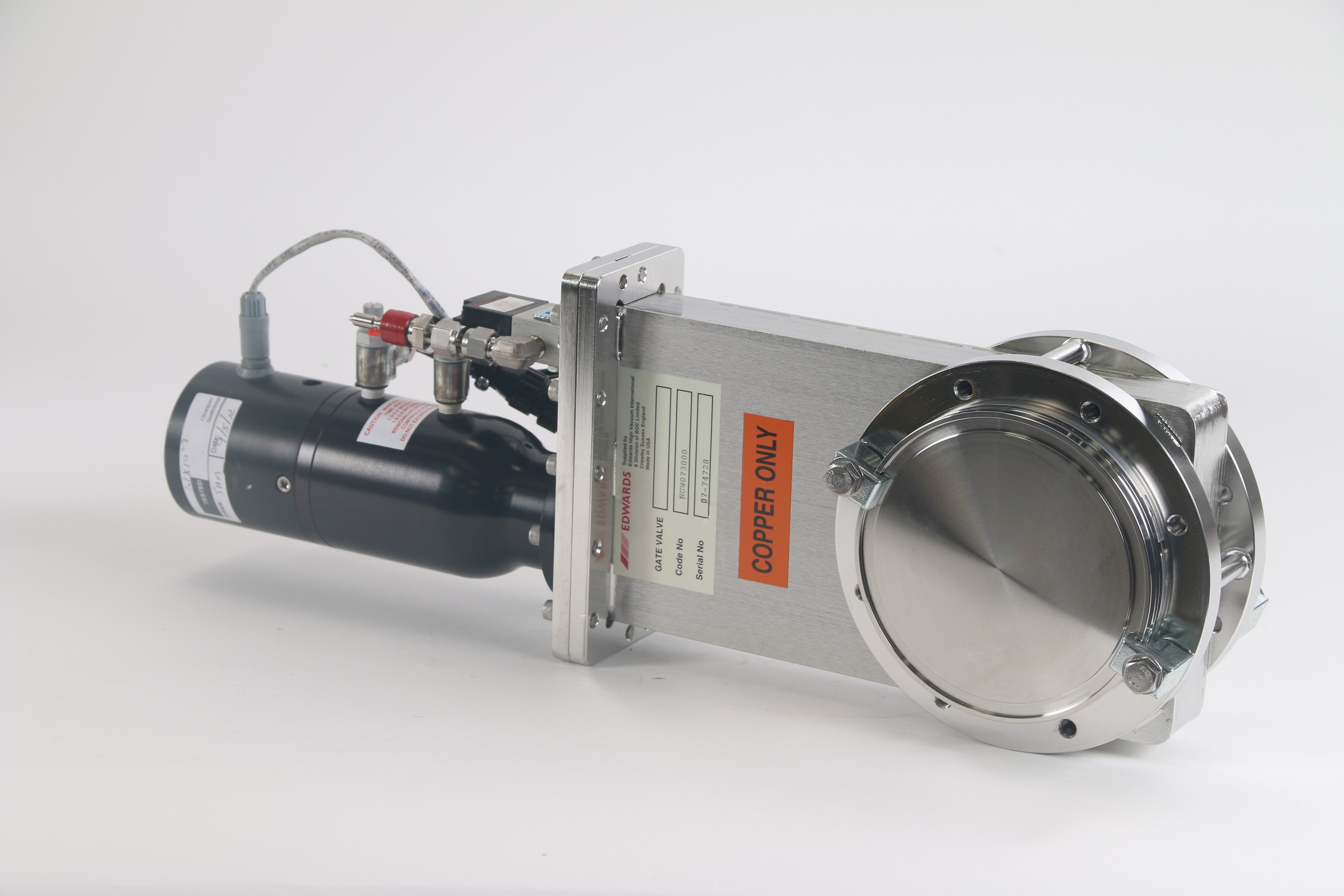 Edwards NGW073000 Pneumatic Gate Valve Assembly W/ Flange Plates – NTC Tech