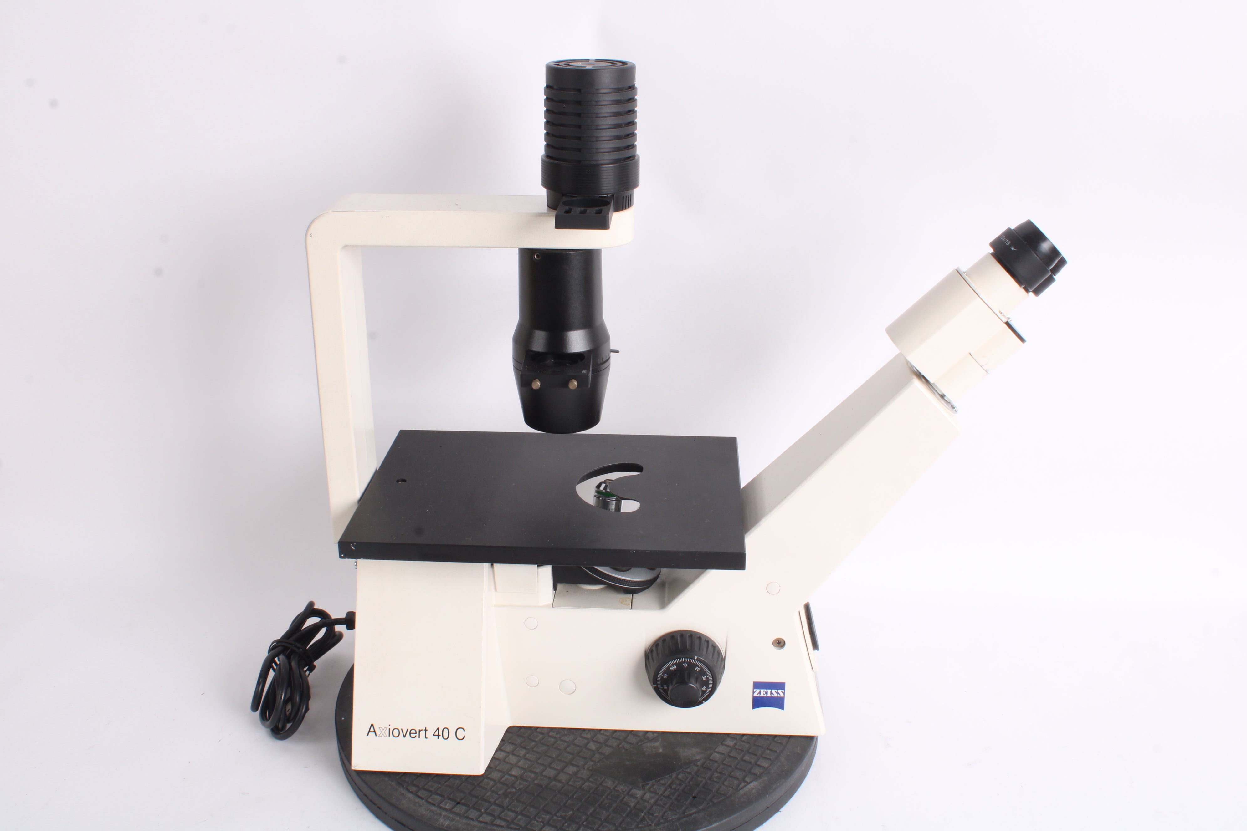 Carl Zeiss Axiovert 40 C Inverted Biological Microscope - Objective 10 ...