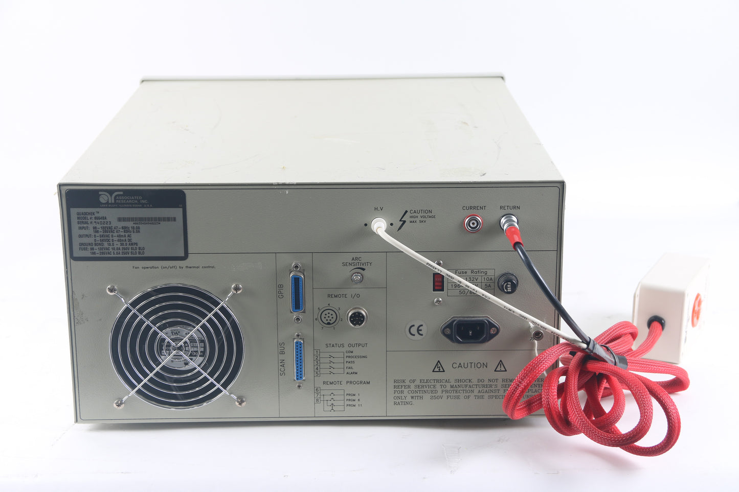 Associated Research 6554SA Quadchek Electrical Safety Compliance Analy ...
