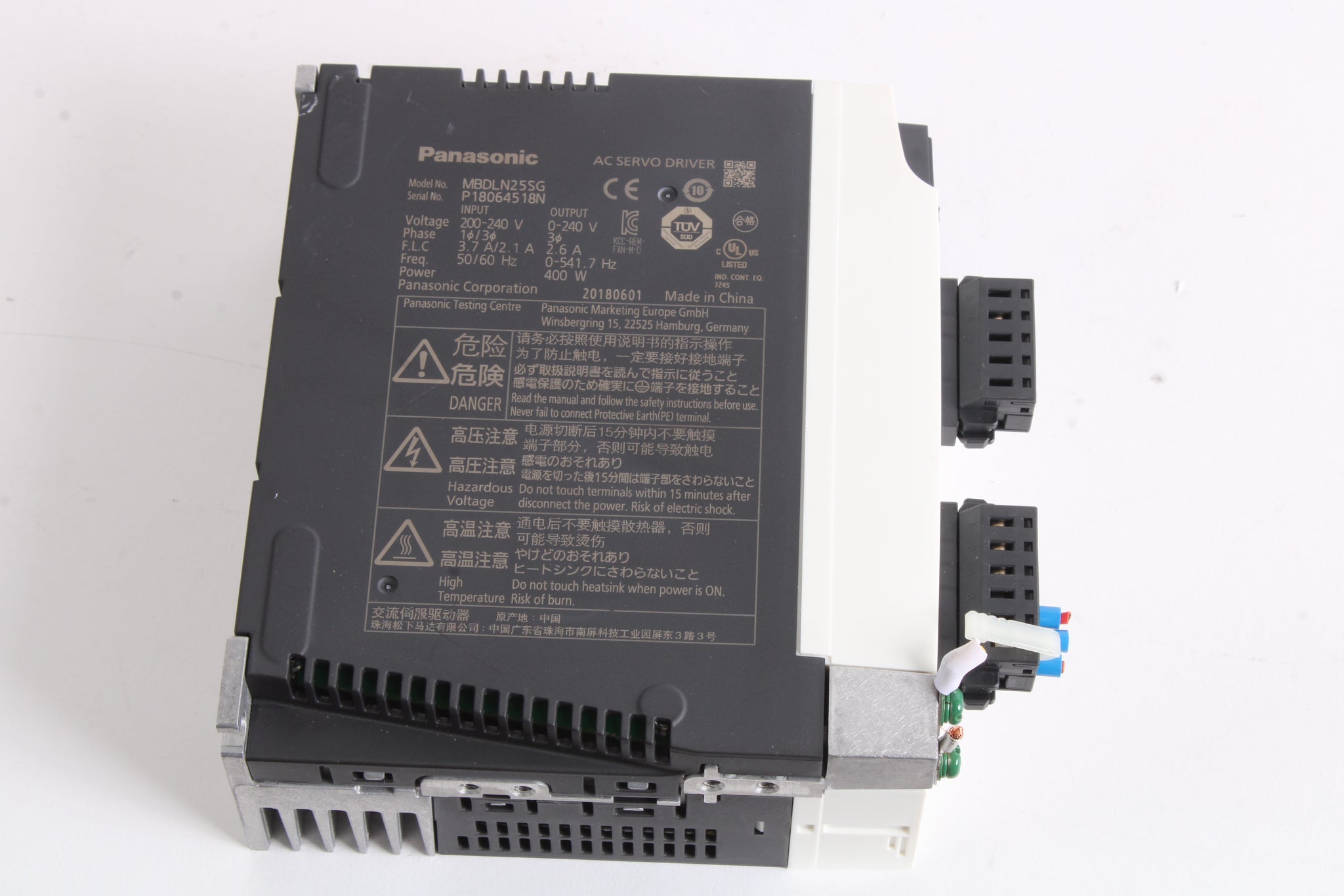 Panasonic MBDLN25SE AC Servo Driver With Connectors – NTC Tech