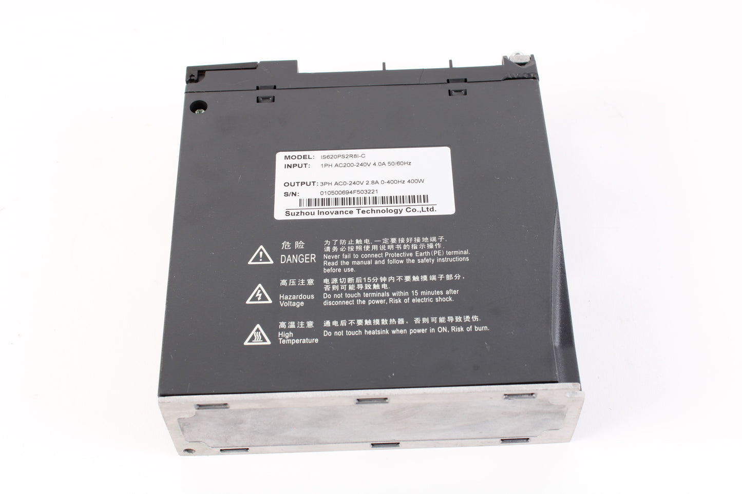 Suzhou IS620PS2R8I-C Servo Drive - Missing Plastic Terminal Cover – NTC ...