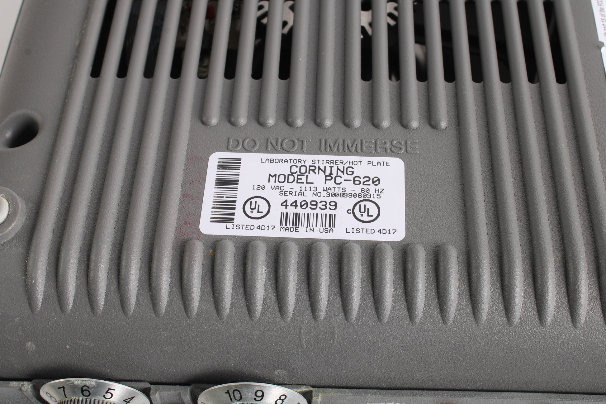 Corning PC-620 Magnetic Laboratory Stirrer / Hot Plate With Power Cord ...