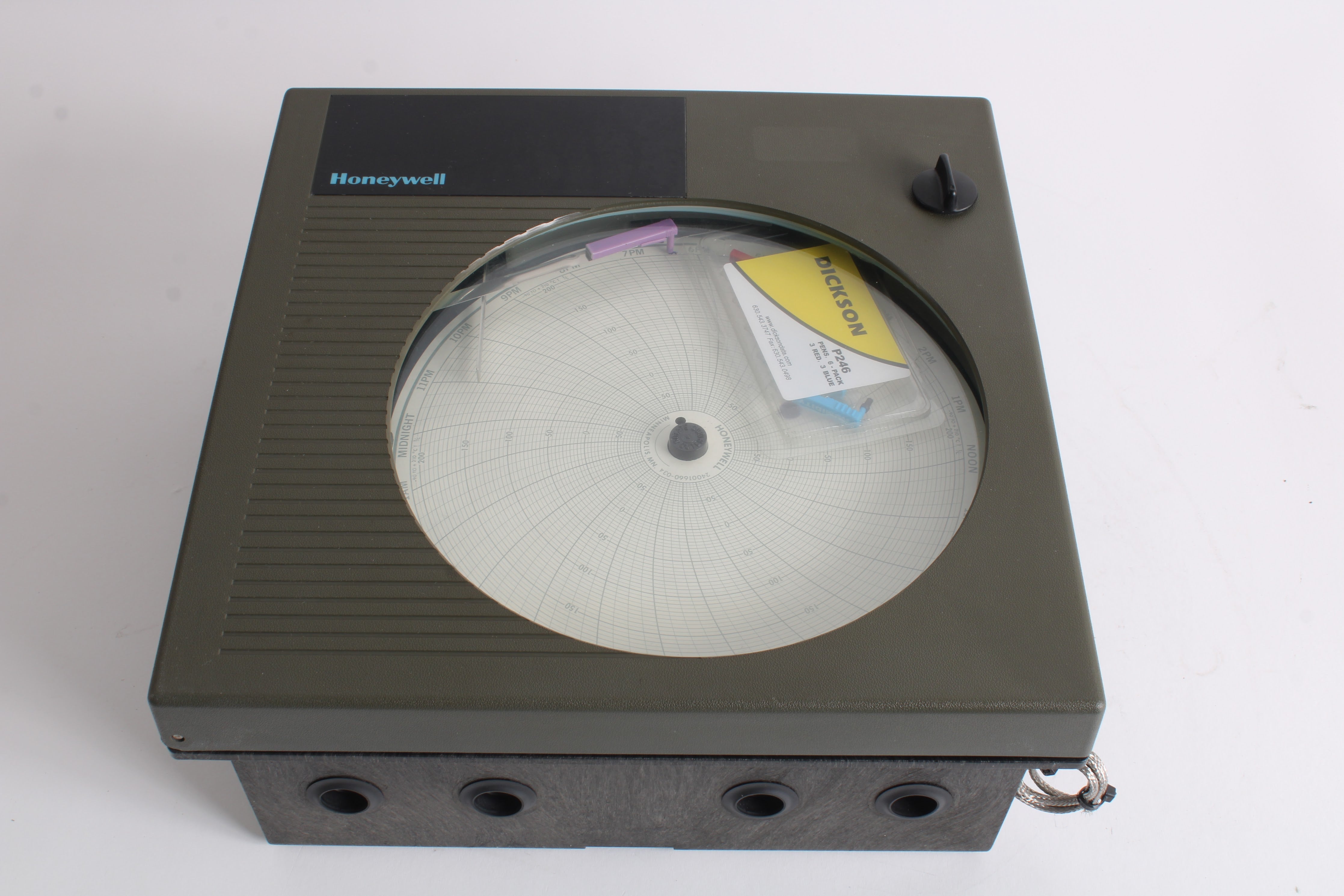 Honeywell DR4200 Chart Recorder With Dickson P246 Pens - 6 Pack 3 Blue ...