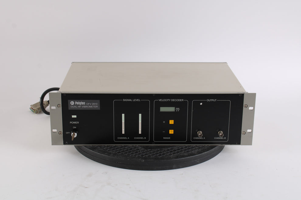 Polytec OFV2810 Dual HF Vibrometer With Interferometer Cable – NTC Tech
