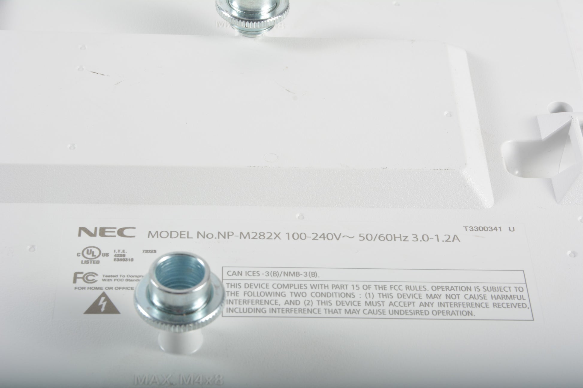 NEC M282X DLP Projector 794 Lamp Hours – NTC Tech